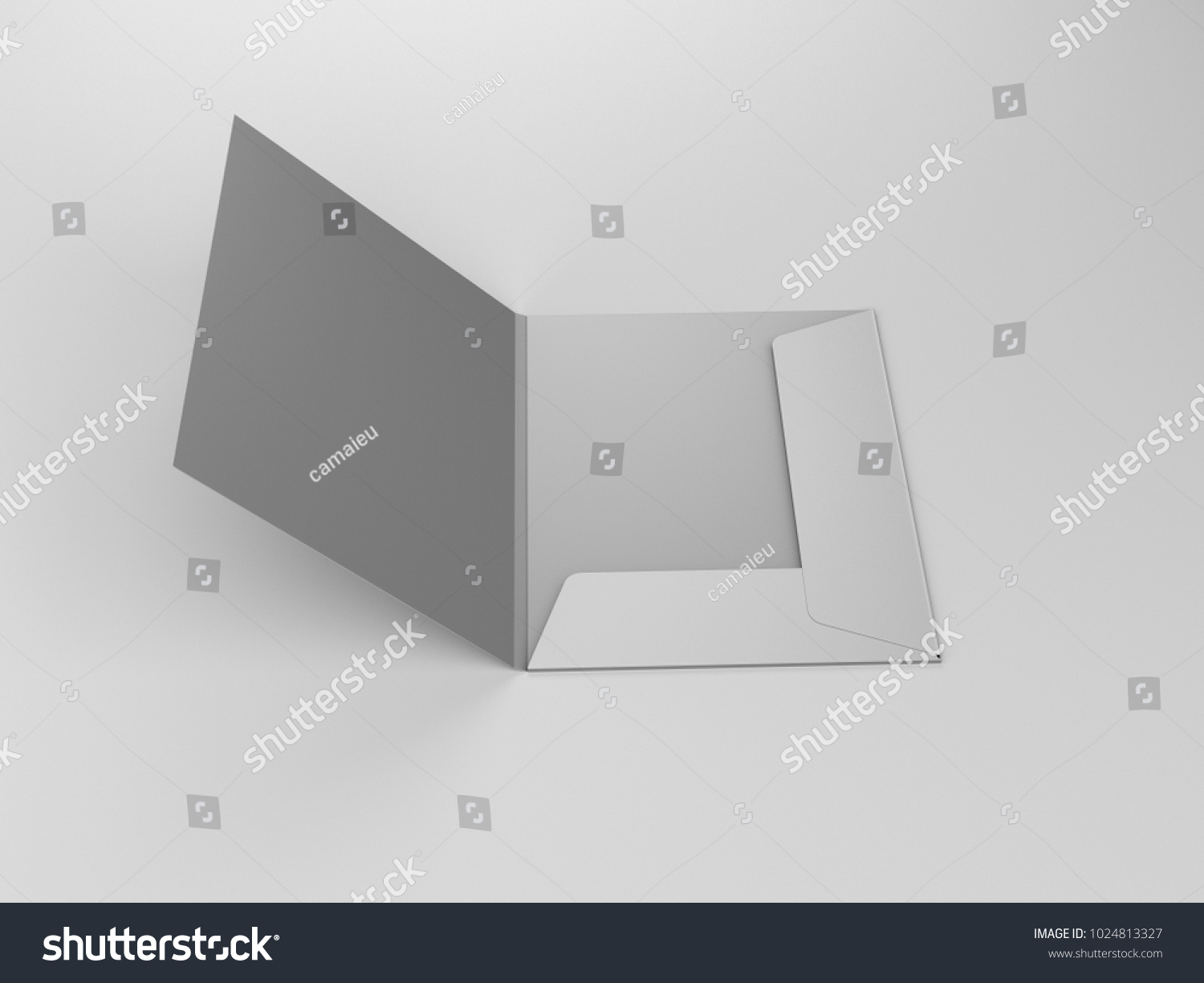 Folder Mockup 3d Render Stock Illustration 1024813327 | Shutterstock