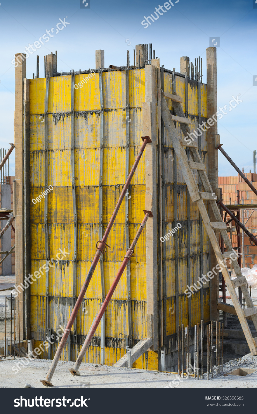 Formwork On Construction Site Elevator Stock Photo 528358585 | Shutterstock