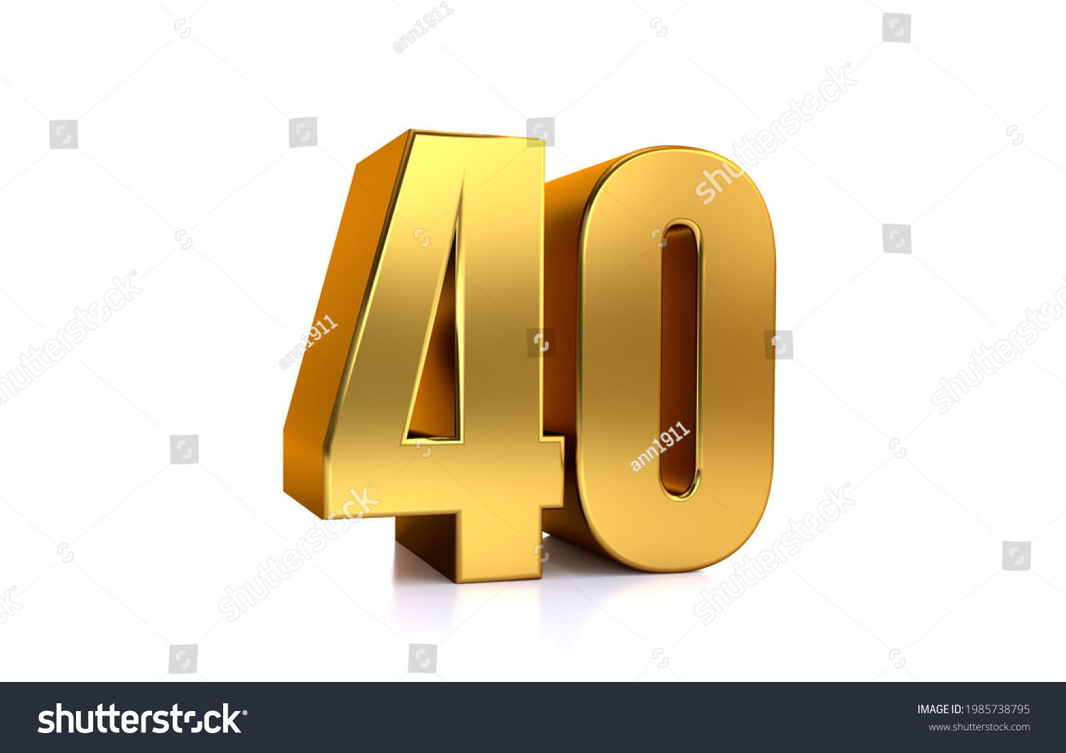 Forty 3d Illustration Golden Number 40 Stock Illustration 1985738795 ... Forty 3d Illustration Golden Number 40 Stock Illustration 1985738795 ...