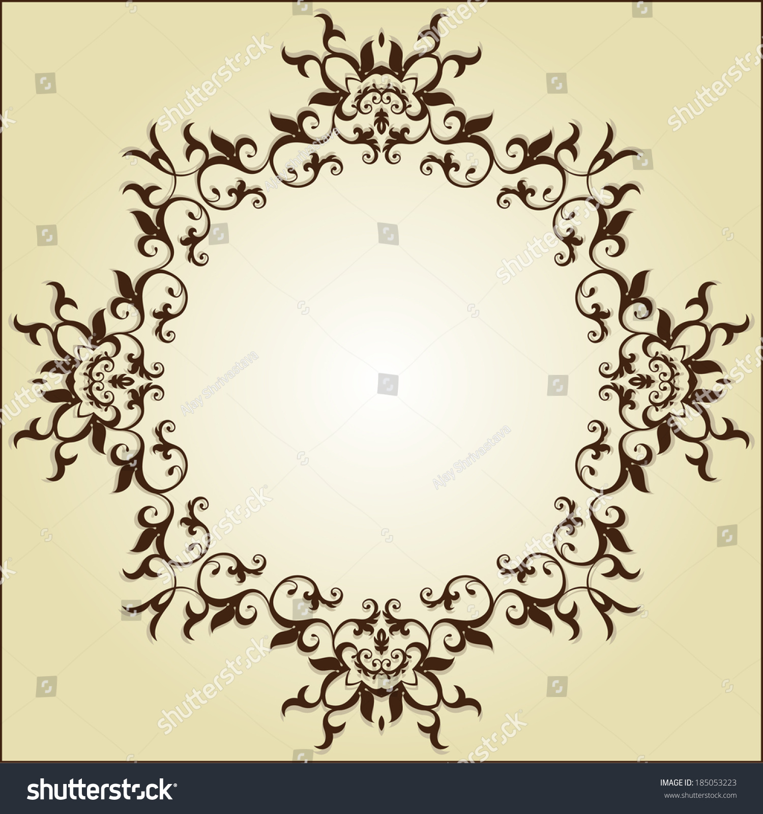 Frame Border Design Stock Illustration 185053223 | Shutterstock