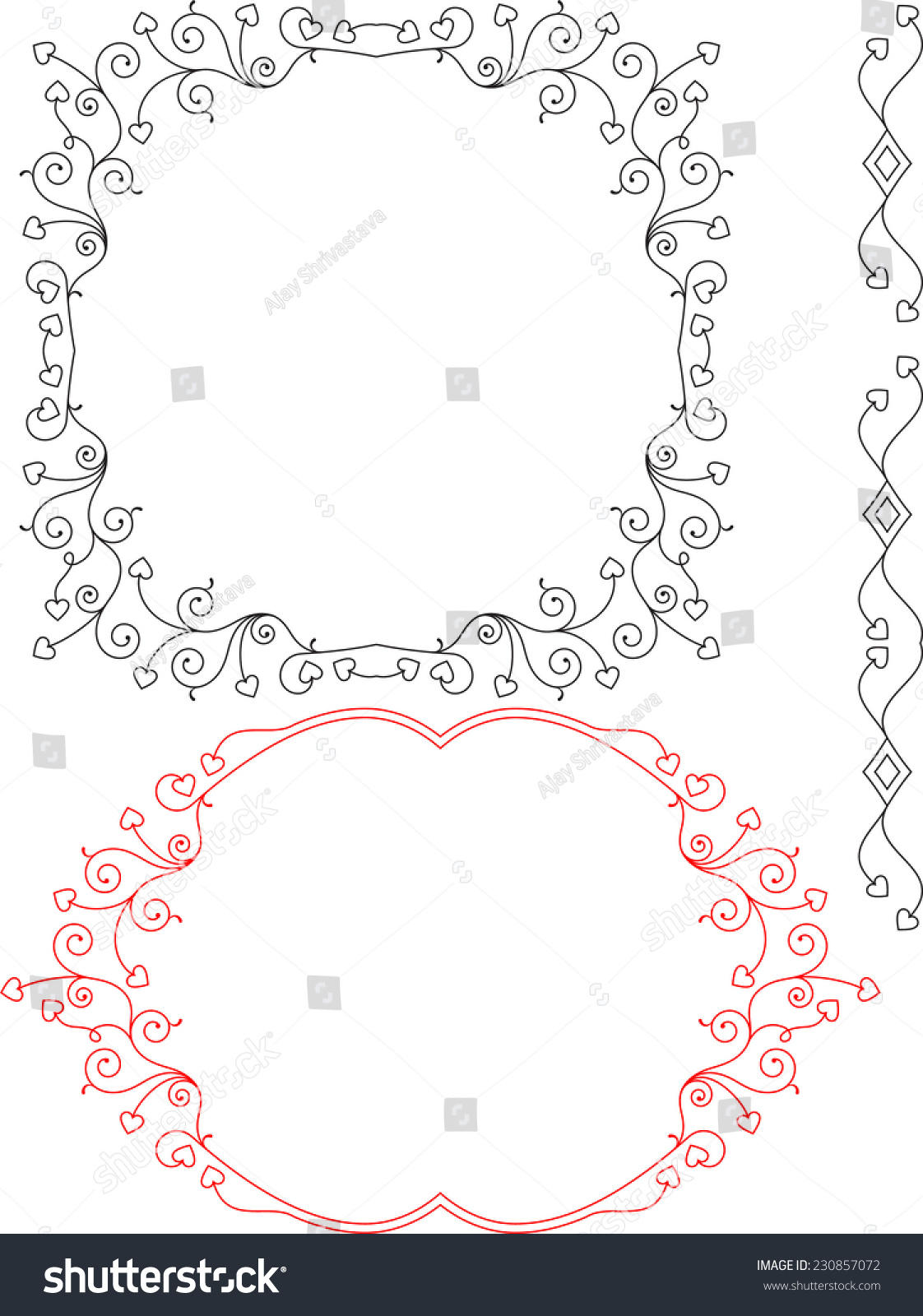 Frame Border Design: ภาพประกอบสต็อก 230857072 | Shutterstock