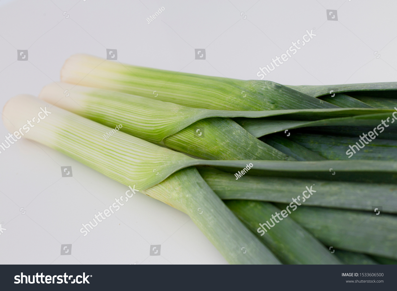 Fresh Green Leeks White Background Close Stock Photo 1533606500 ... Fresh Green Leeks White Background Close Stock Photo 1533606500 ...