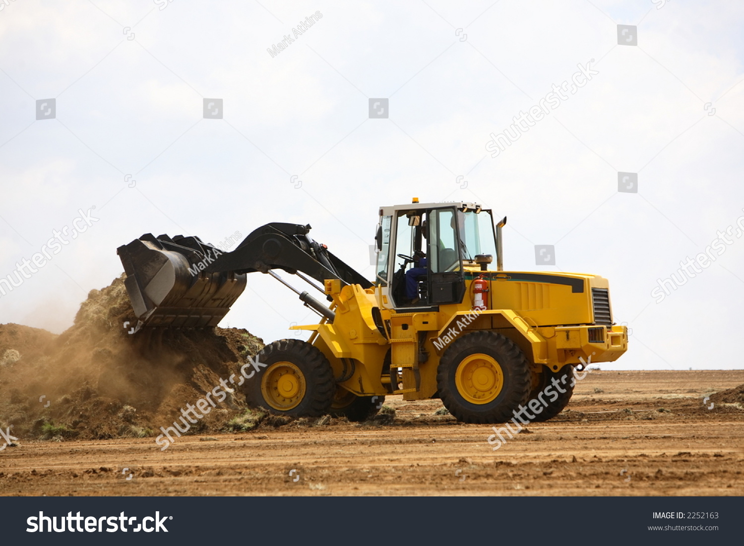 Front End Loader Clearing Construction Site Stock Photo (Edit Now) 2252163