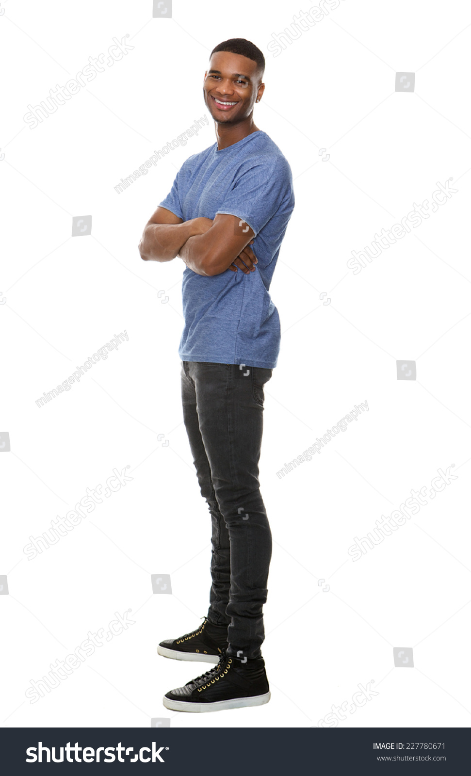 Full Length Side View Portrait Cheerful Stock Photo (Edit Now) 227780671 Full Length Side View Portrait Cheerful Stock Photo (Edit Now) 227780671
