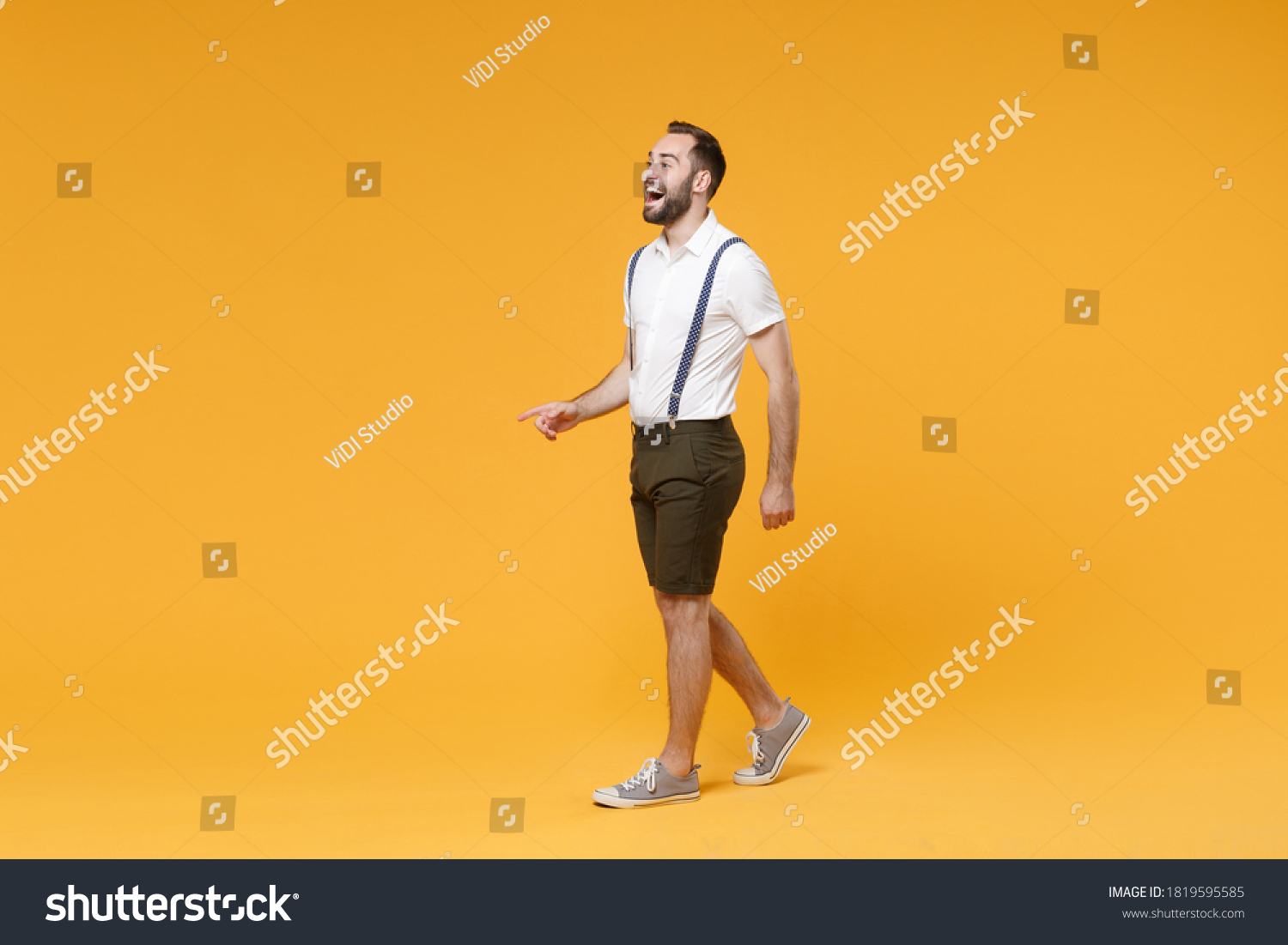 Full Length Side View Portrait Excited Stock Photo 1819595585 ... Full Length Side View Portrait Excited Stock Photo 1819595585 ...