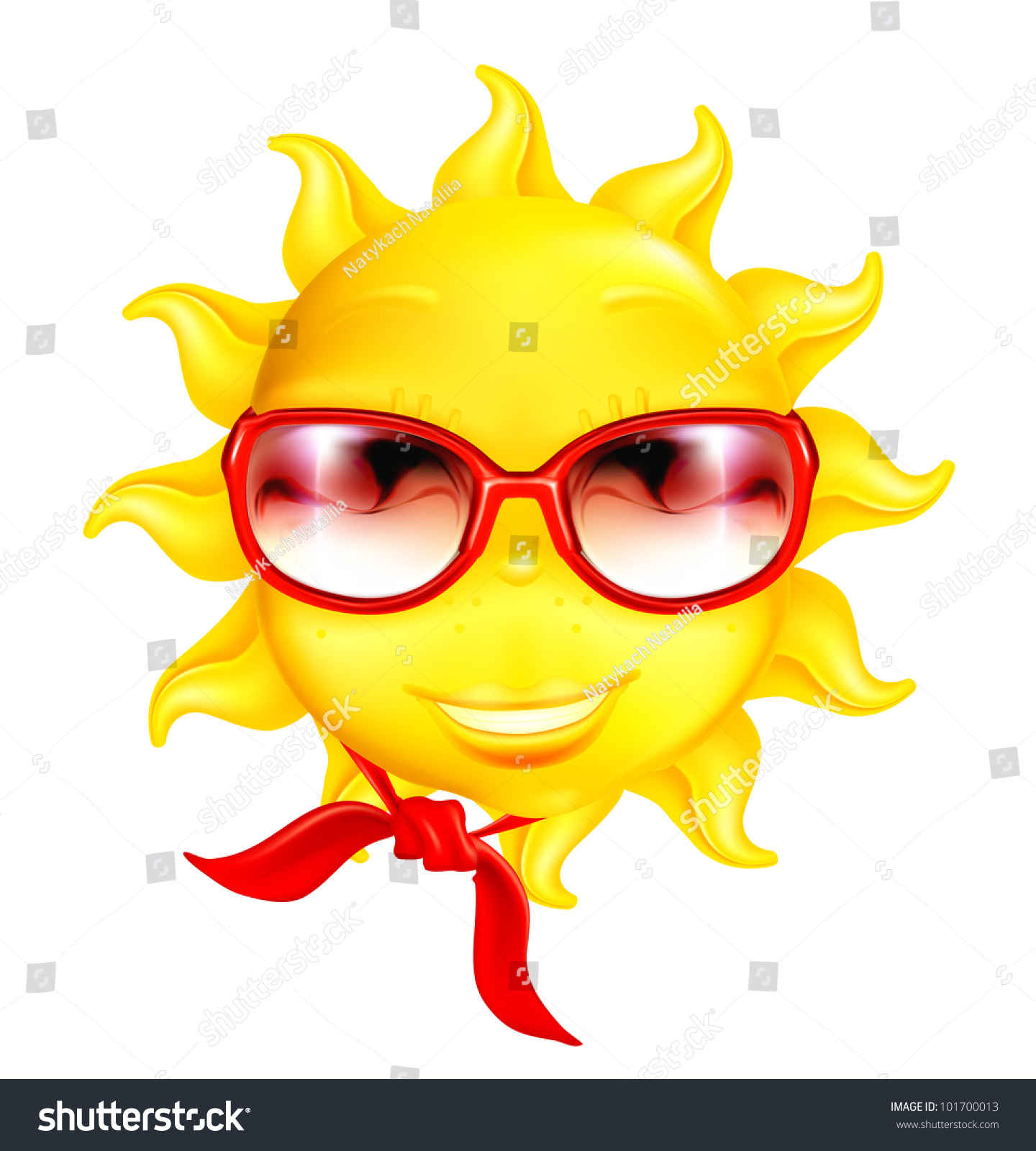 Fun Sun Bitmap Copy Stock Illustration 101700013