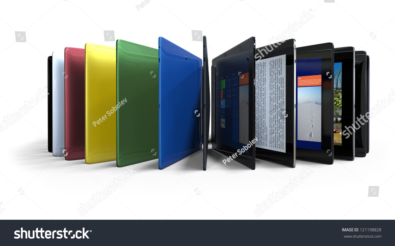Generic Tablets Stock Illustration 121198828