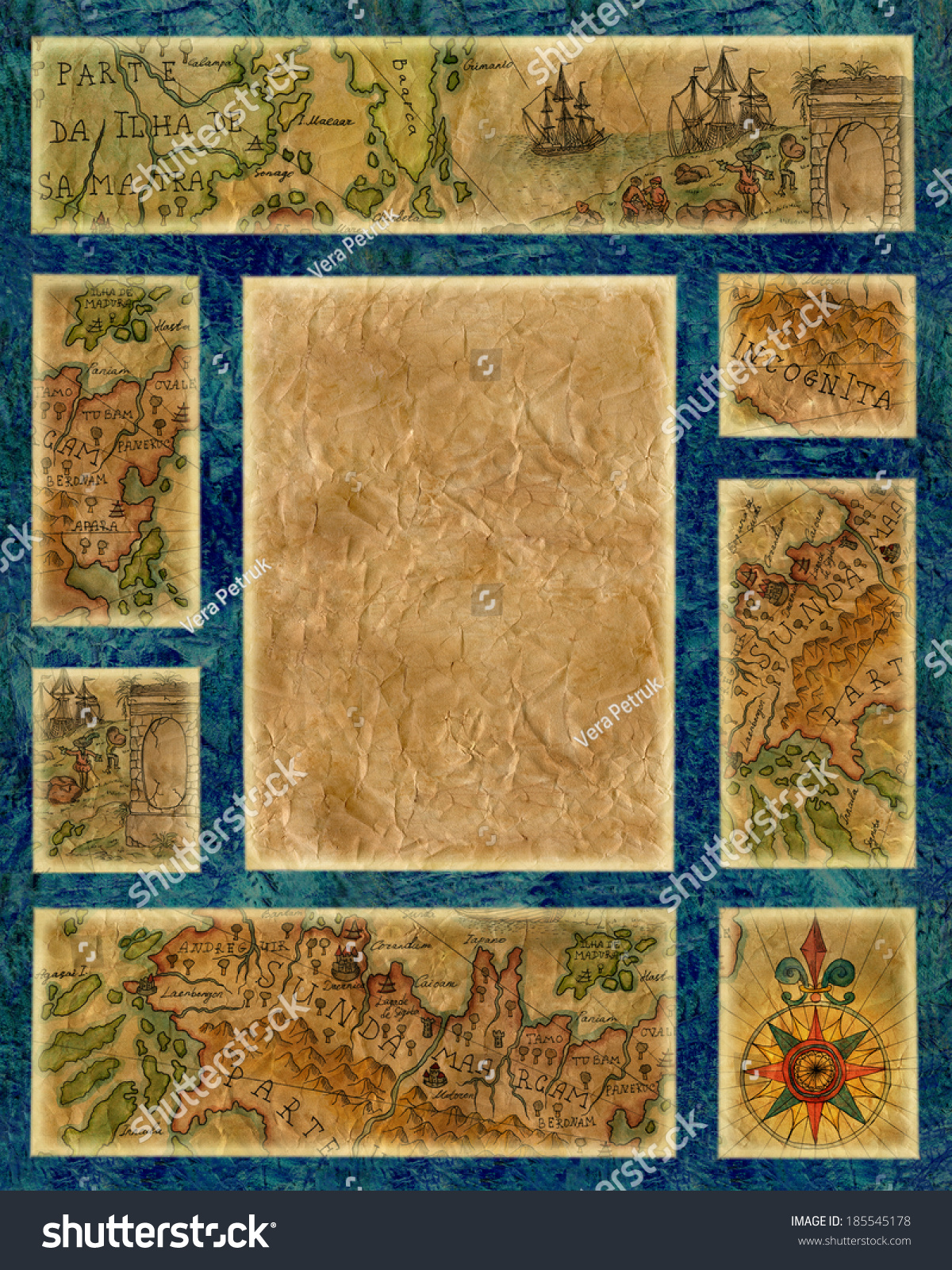 Geographical Frame Map 1 Stock Illustration 185545178 | Shutterstock