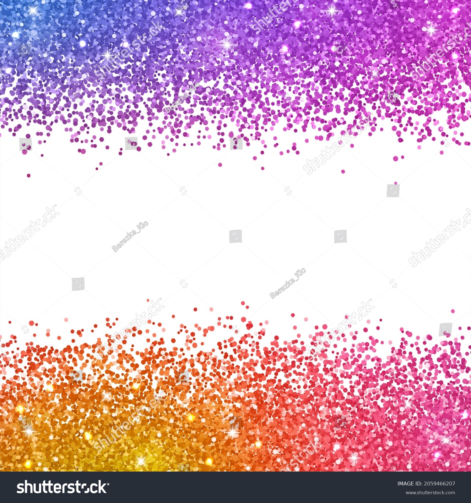 Glitter Border Background Smooth Gradient Raster Stock Illustration ...
