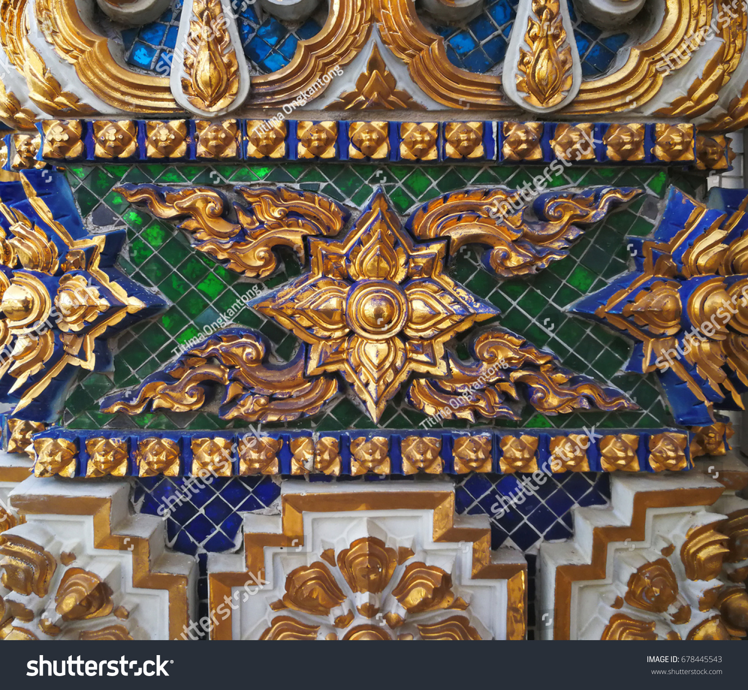 Gold Thai Pattern Stock Photo 678445543 | Shutterstock