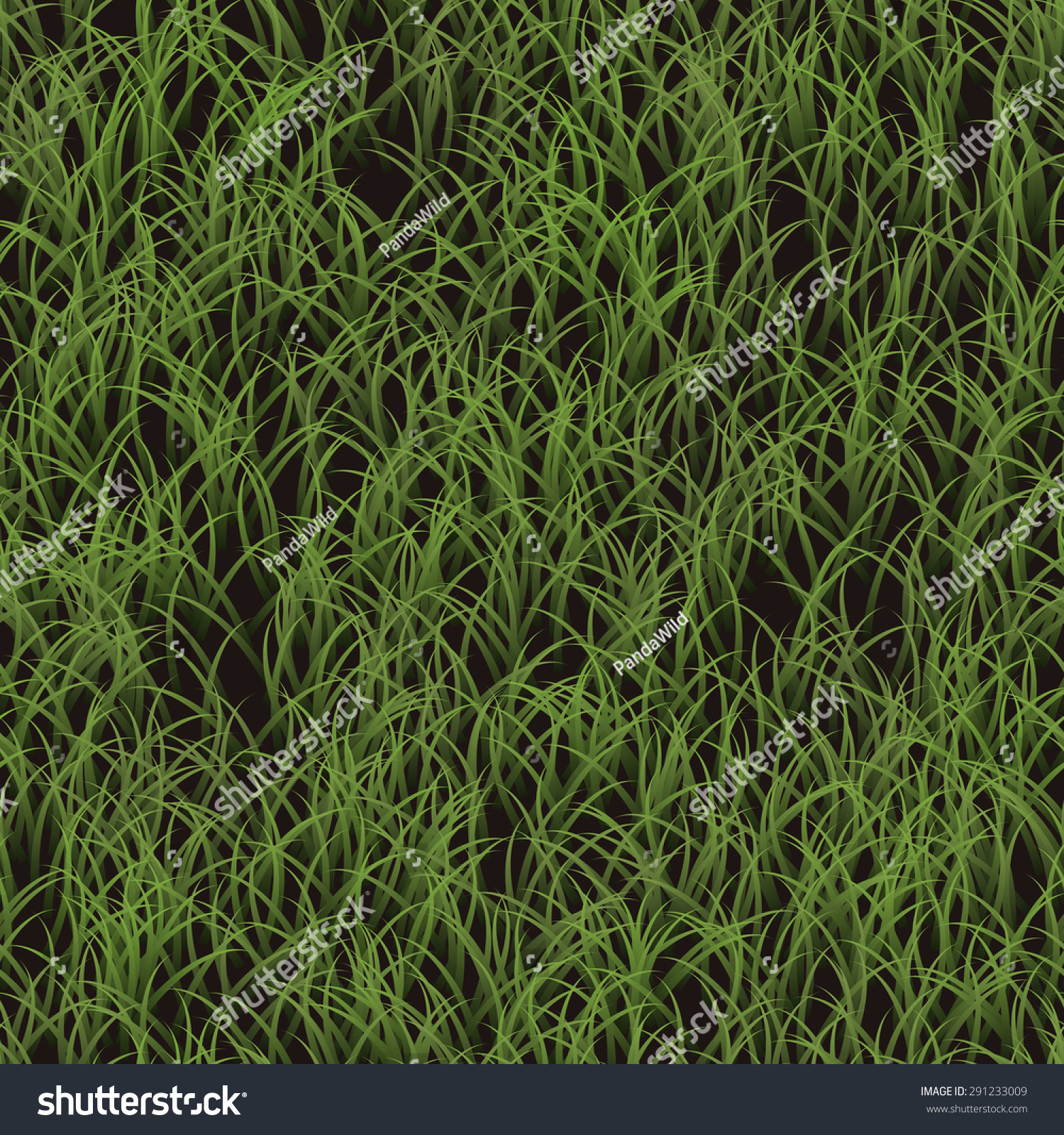 Grass Generated Seamless Texture Stock Illustration 291233009