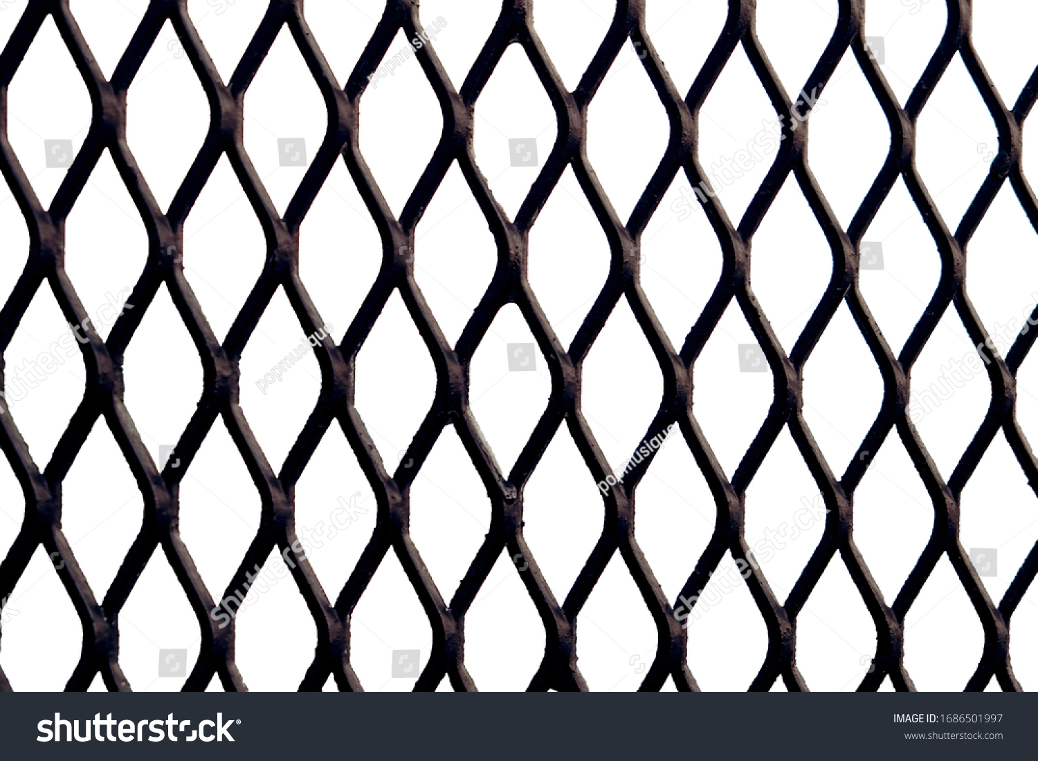 Grating Iron Pattern White Background Stock Photo 1686501997 | Shutterstock
