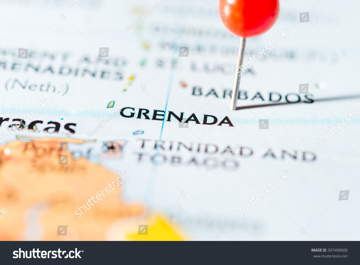 grenada location map