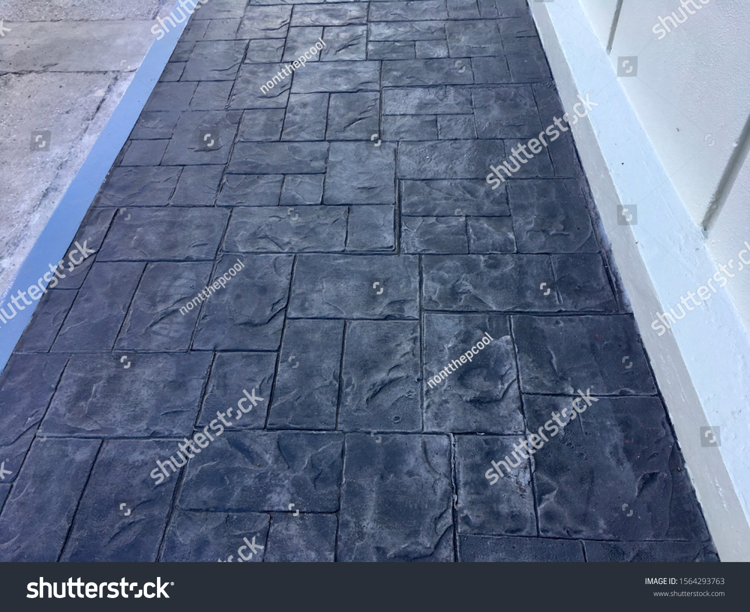Grey Sidewalk Floor Texture Pattern Background Stock Photo 1564293763 ...