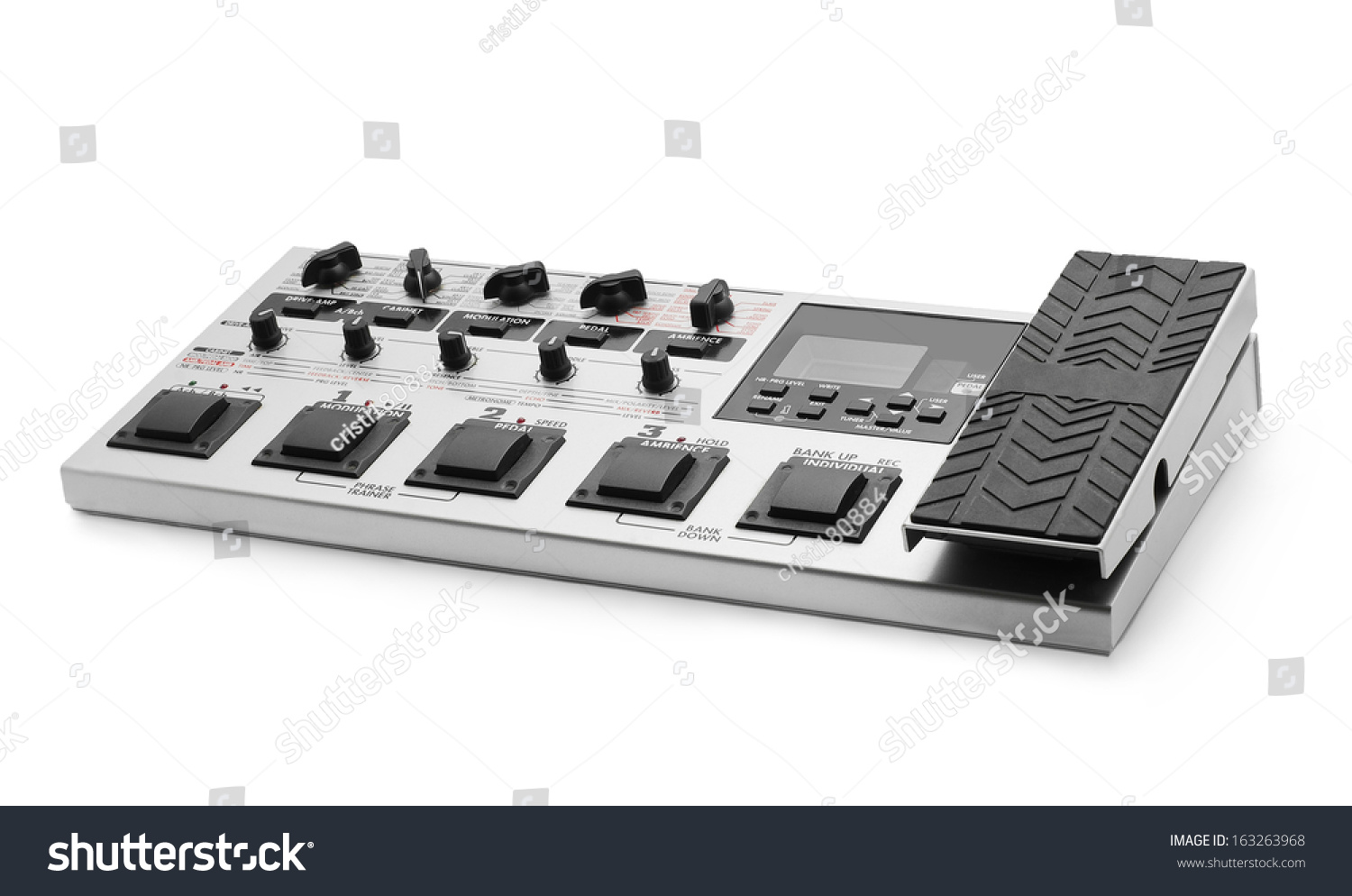 Guitar Effect Processor On White Stock Photo (Edit Now) 163263968