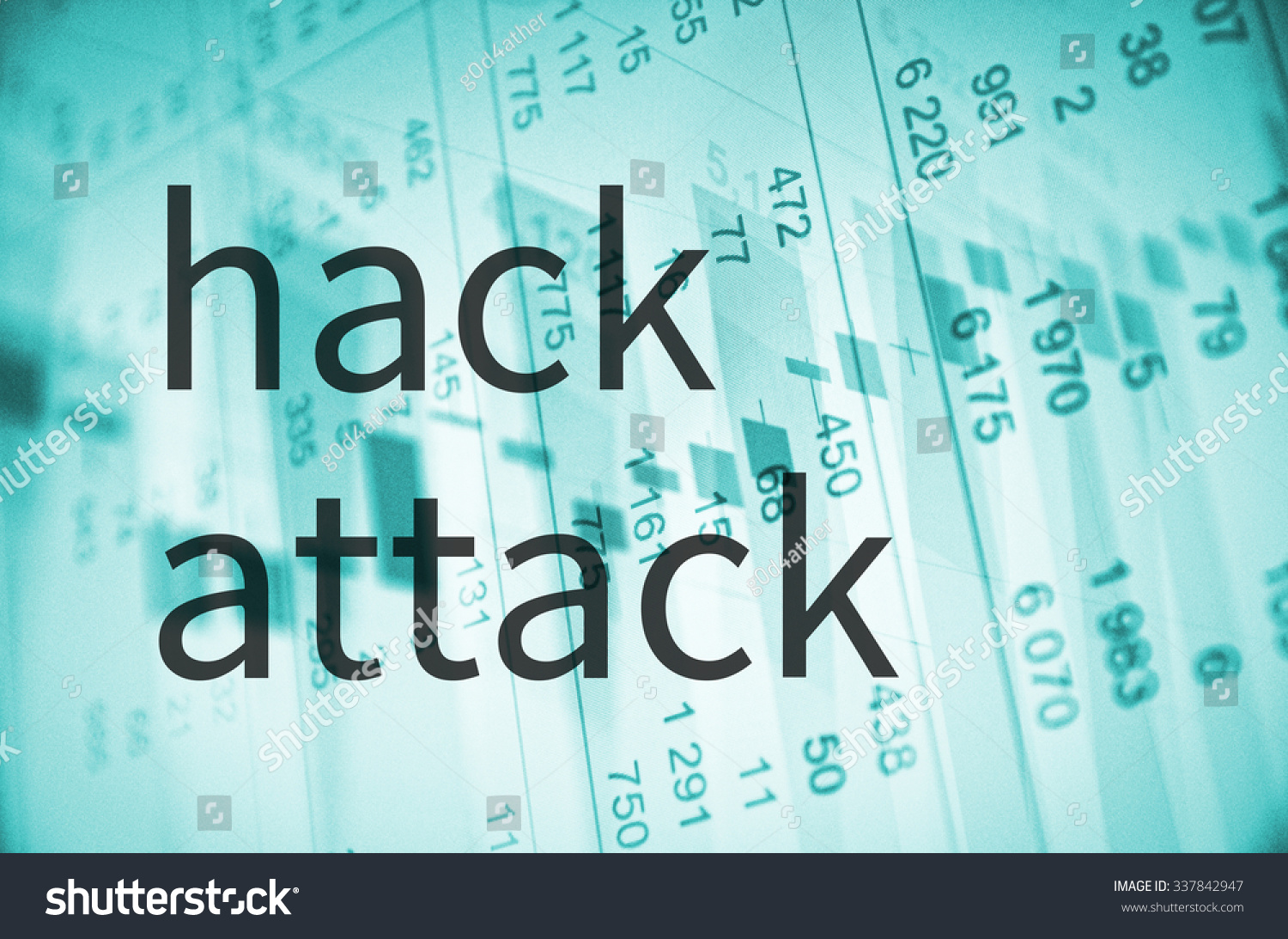 Hack Attack Text On Pc Screen 스톡 일러스트 337842947 | Shutterstock