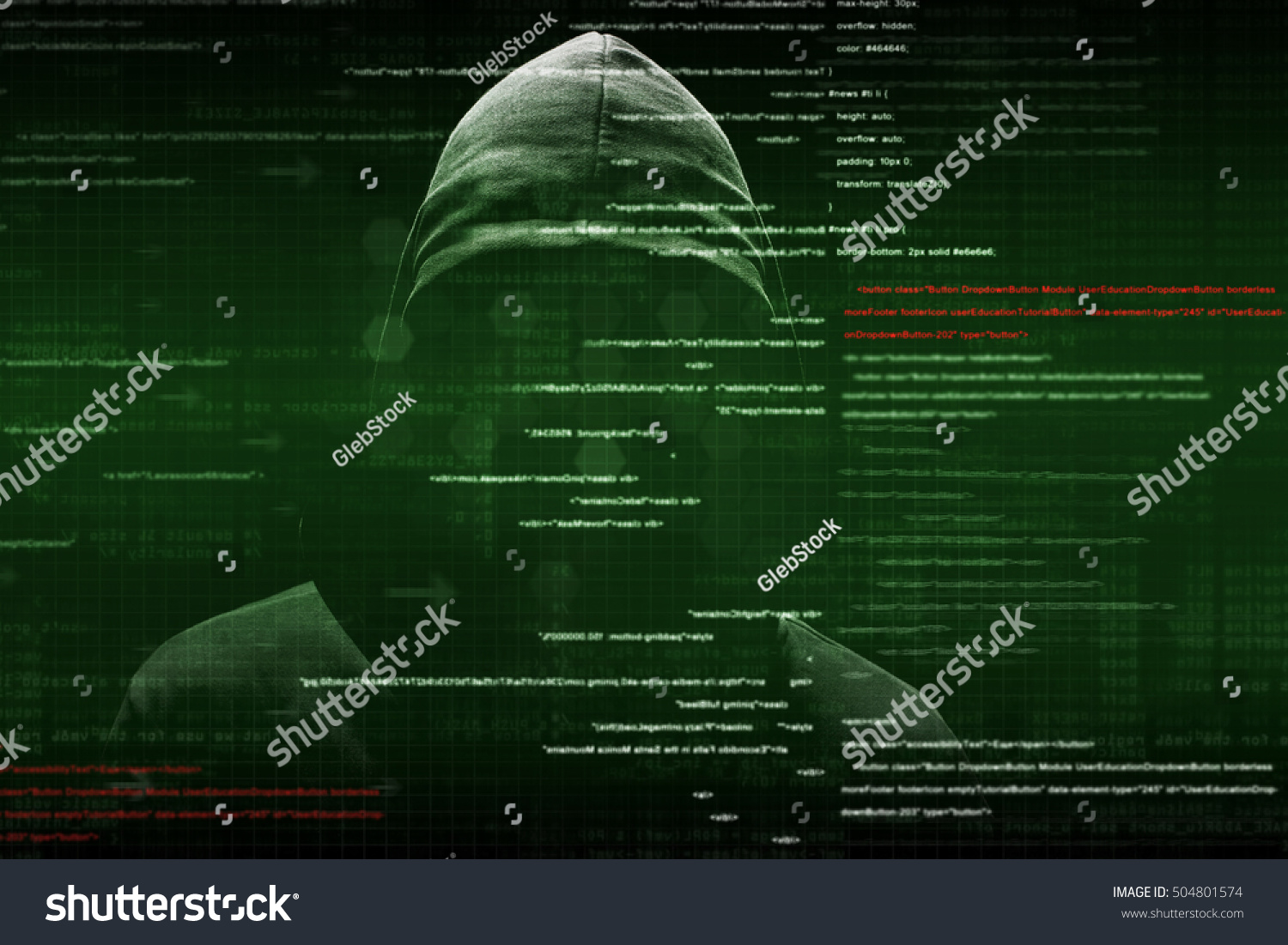 Hacker Work Graphic User Interface Around Stock Photo (Edit Now) 504801574