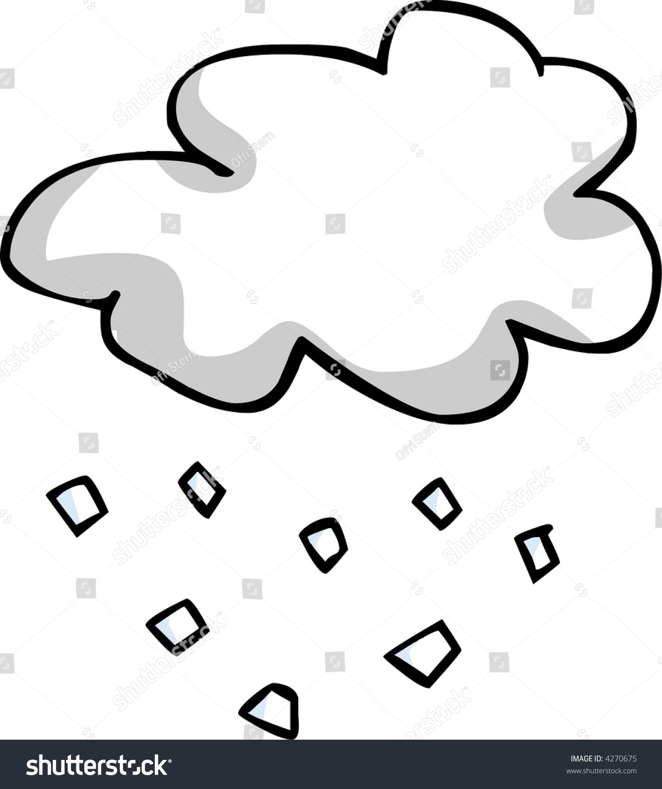 Hail Cloud Stock Illustration 4270675 - Shutterstock