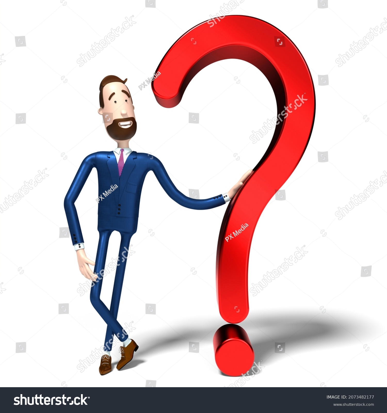 Handsome Cartoon Businessman Question Mark Sign Stock Illustration ... Handsome Cartoon Businessman Question Mark Sign Stock Illustration ...
