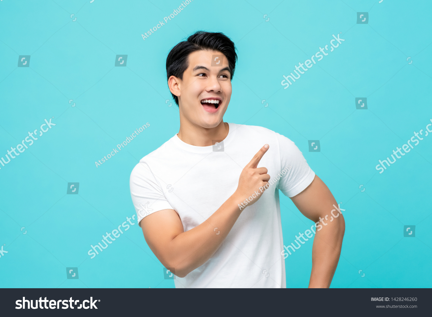 Handsome Healthy Young Asian Man Smiling Stock Photo (Edit Now) 1428246260 Handsome Healthy Young Asian Man Smiling Stock Photo (Edit Now) 1428246260