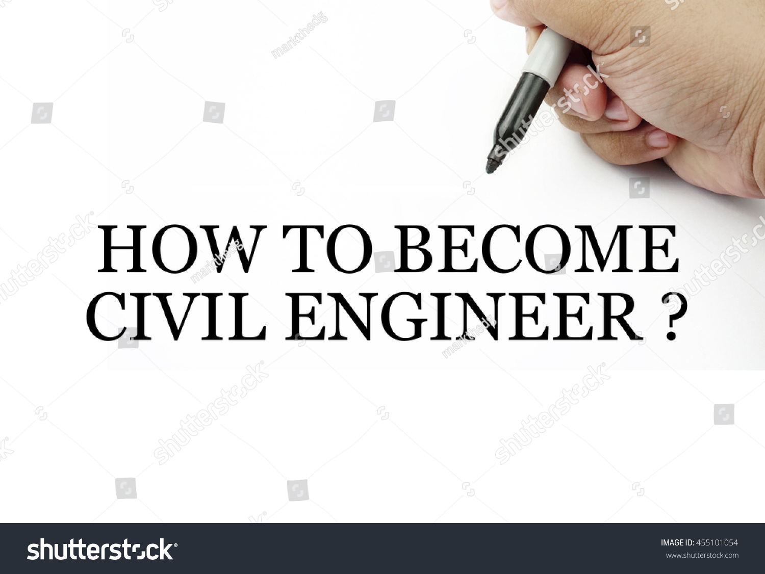 Handwriting How Become Civil Engineer Hand Stock Photo 455101054 ... Handwriting How Become Civil Engineer Hand Stock Photo 455101054 ...
