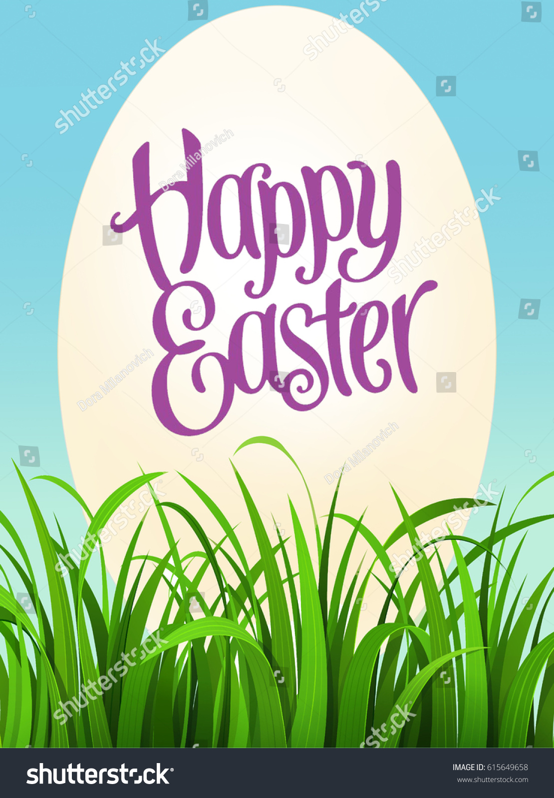 Happy Easter Illustration Stock Illustration 615649658 | Shutterstock