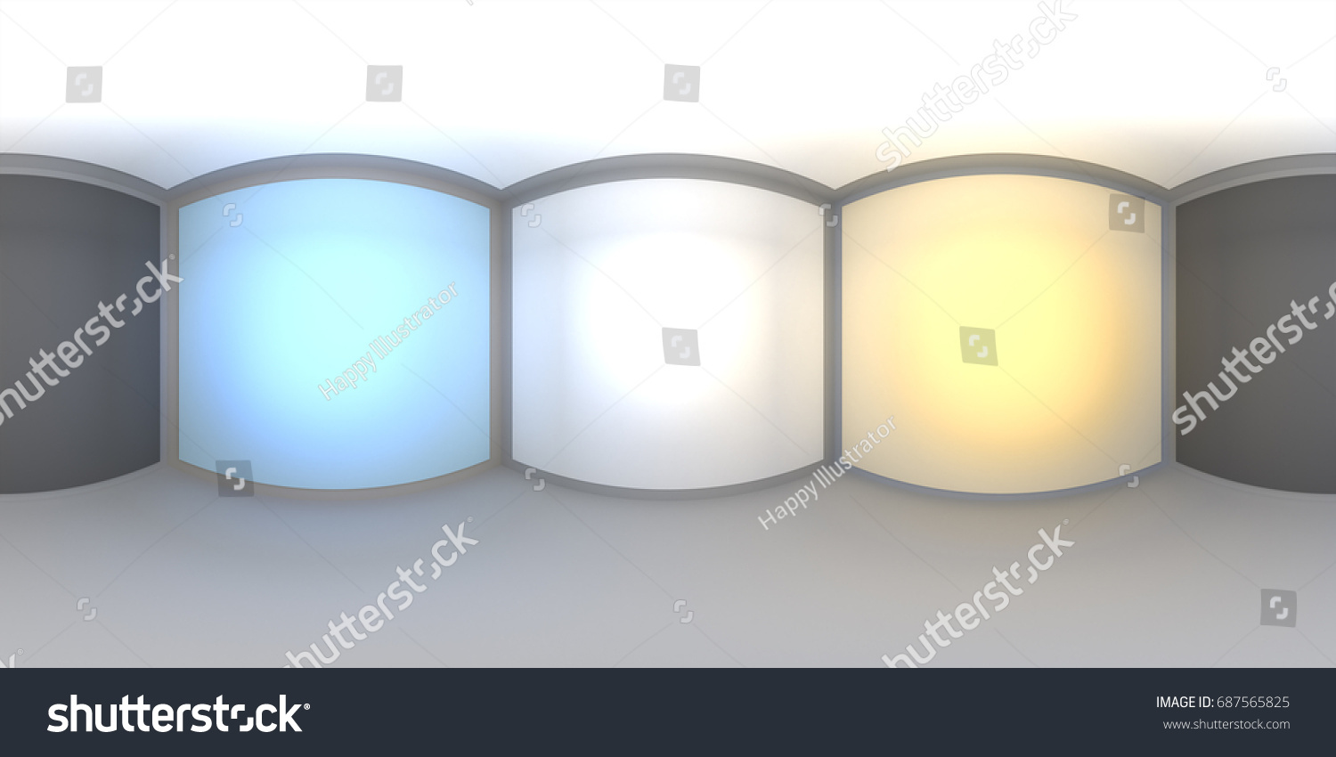 Hdri Map Cube Gradient Light Source: Hình minh họa có sẵn 687565825