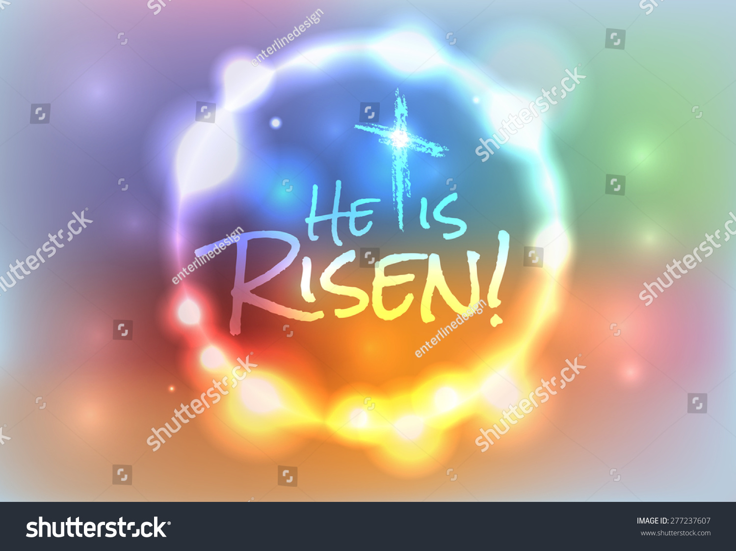 He Risen Religious Easter Theme Stock Illustration 277237607 | Shutterstock