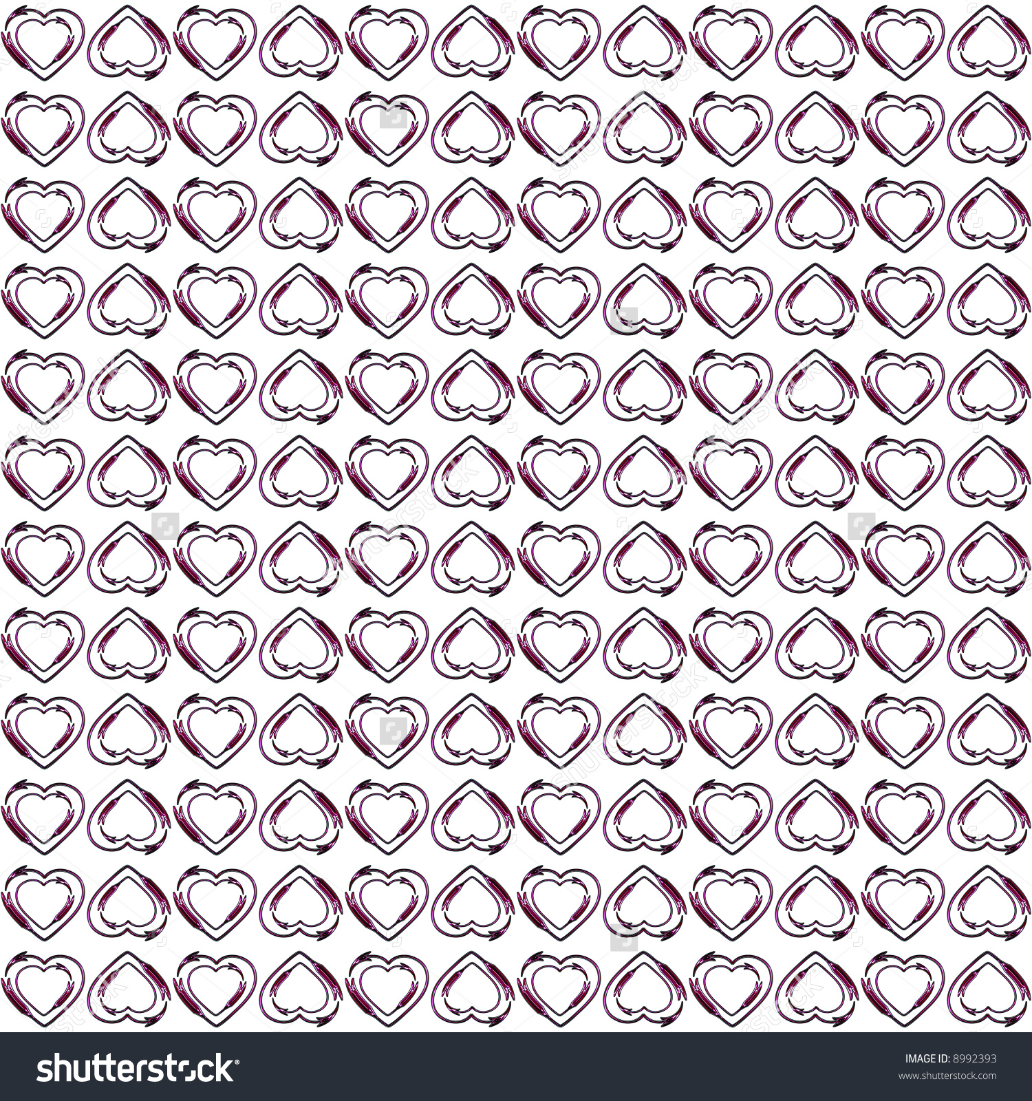 Heart Pattern Stock Illustration 8992393 - Shutterstock