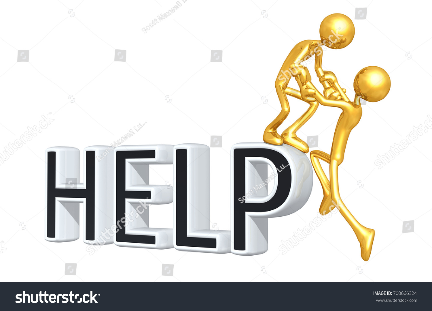 Helping Original 3d Characters Illustration Stock Illustration ... Helping Original 3d Characters Illustration Stock Illustration ...
