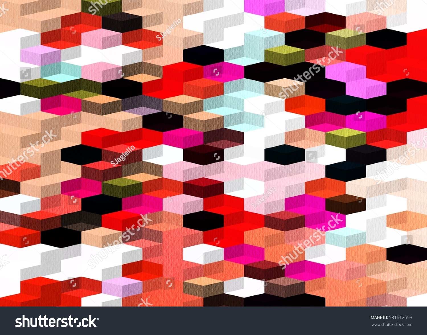 Hexagon Shaped Bricks Pattern Stock Illustration 581612653 | Shutterstock