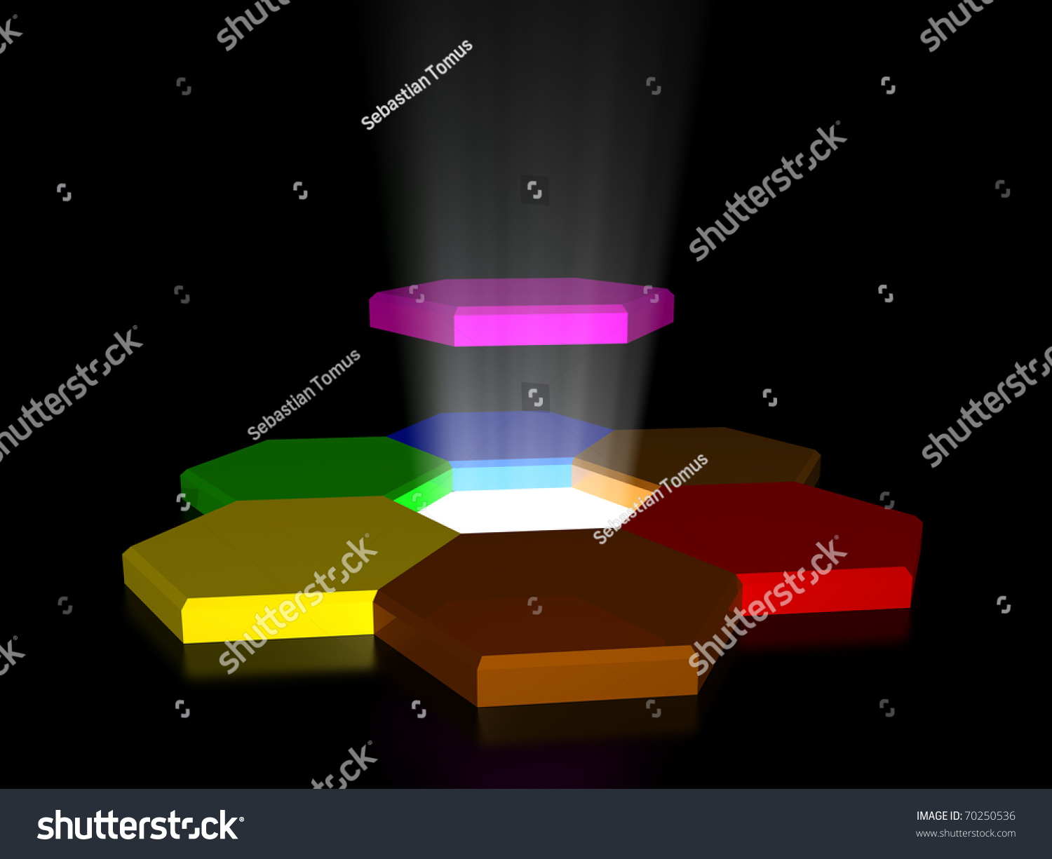 Hexagonal Chart Stock Illustration 70250536 | Shutterstock