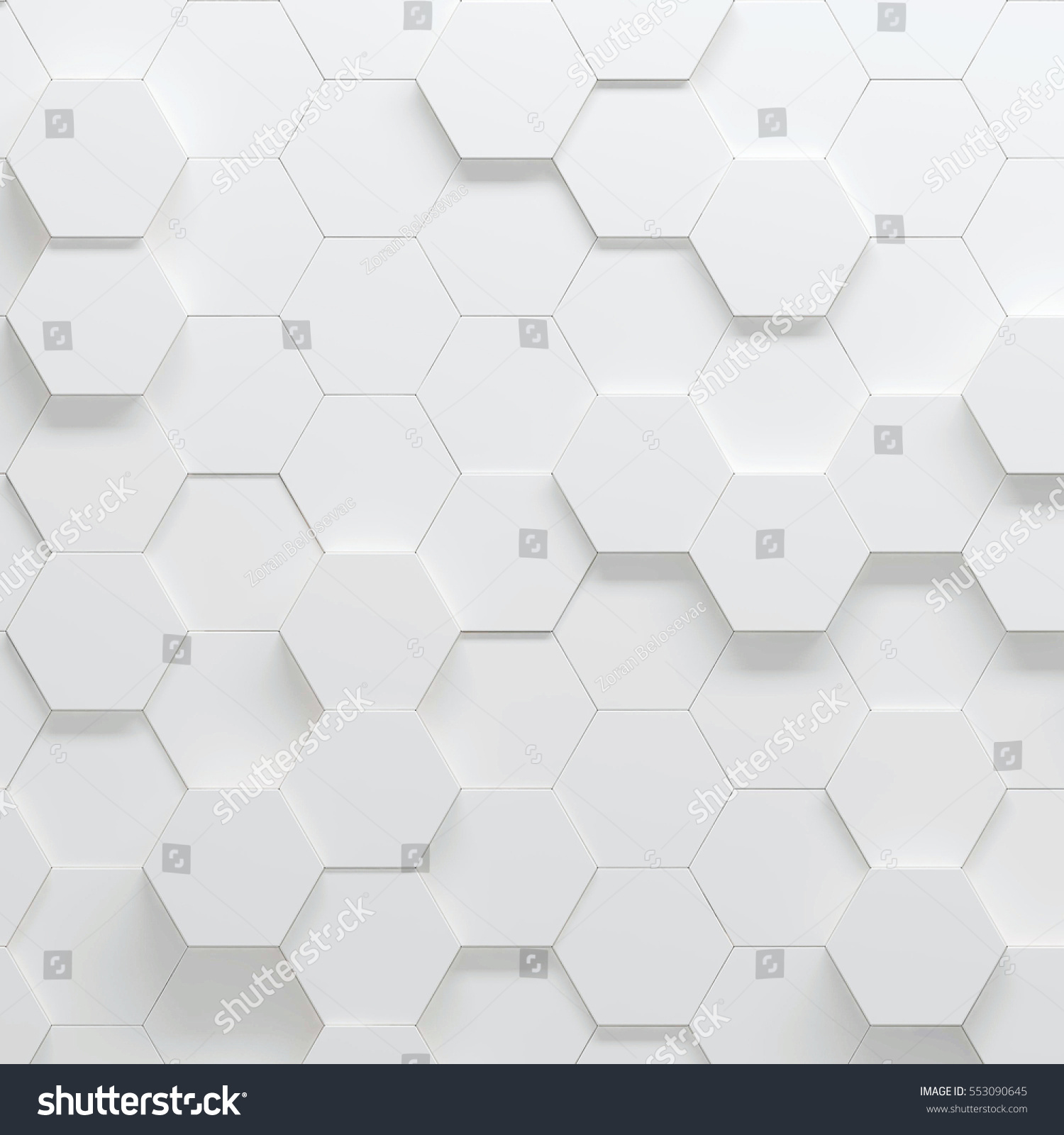 Hexagonal Parametric Pattern 3d Illustration Stock Illustration ...