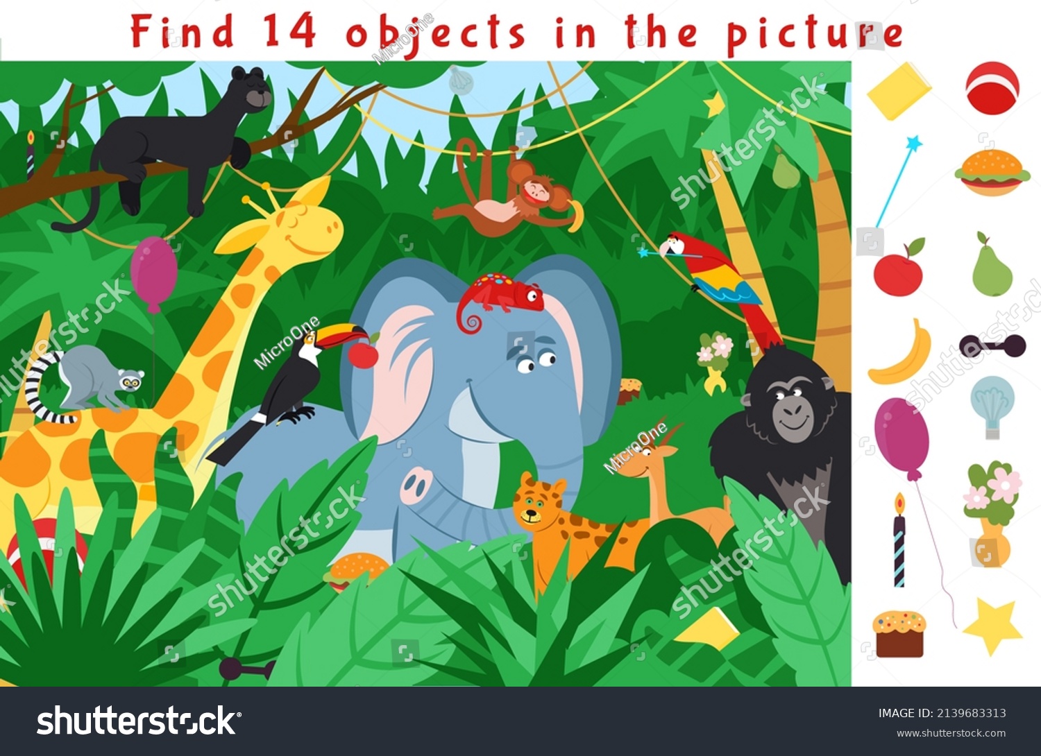 Hidden Object Puzzle Kid Learning Game Stock Illustration 2139683313 ... Hidden Object Puzzle Kid Learning Game Stock Illustration 2139683313 ...