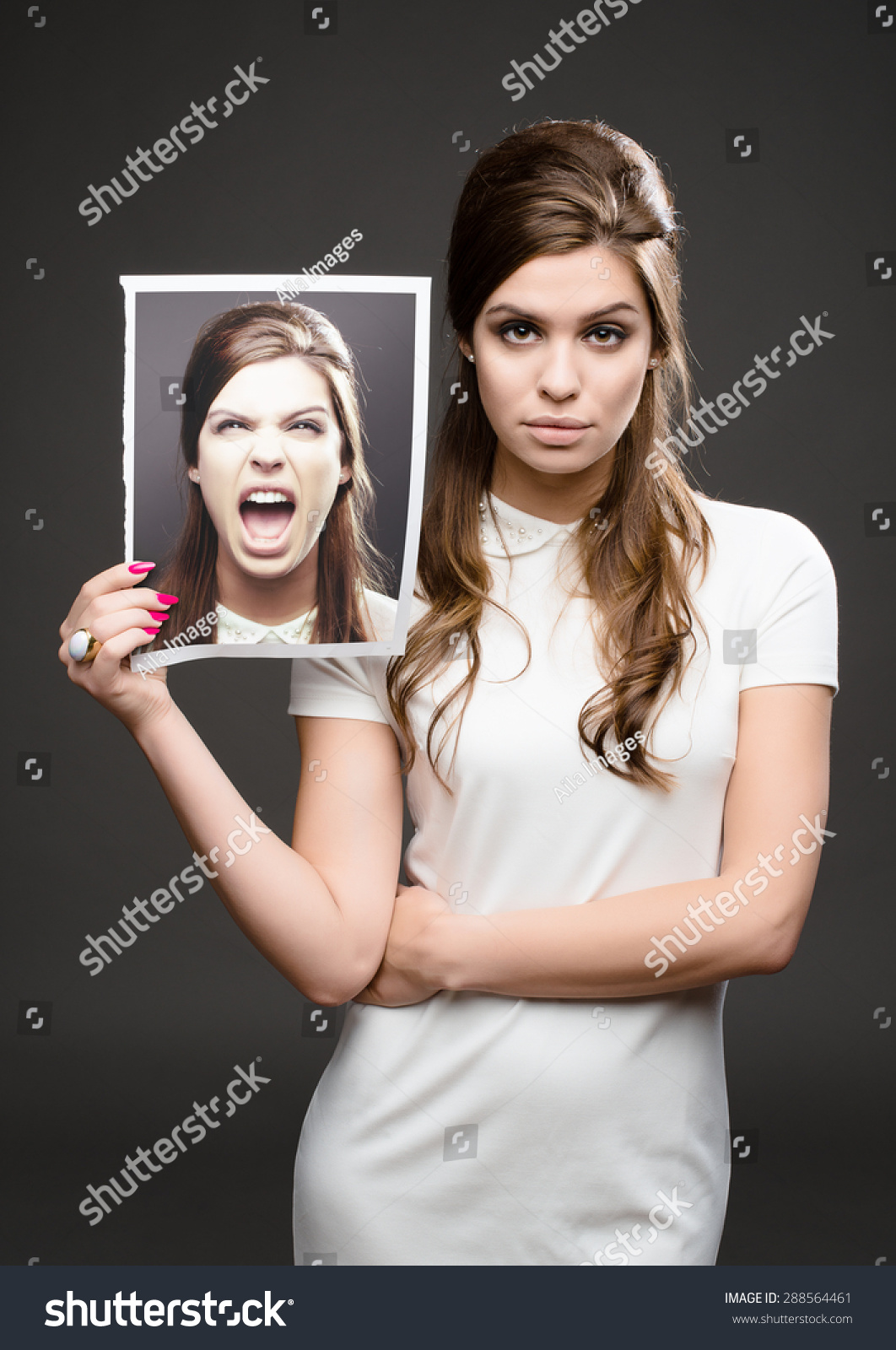 Hiding Your Emotions Stock Photo (Edit Now) 288564461