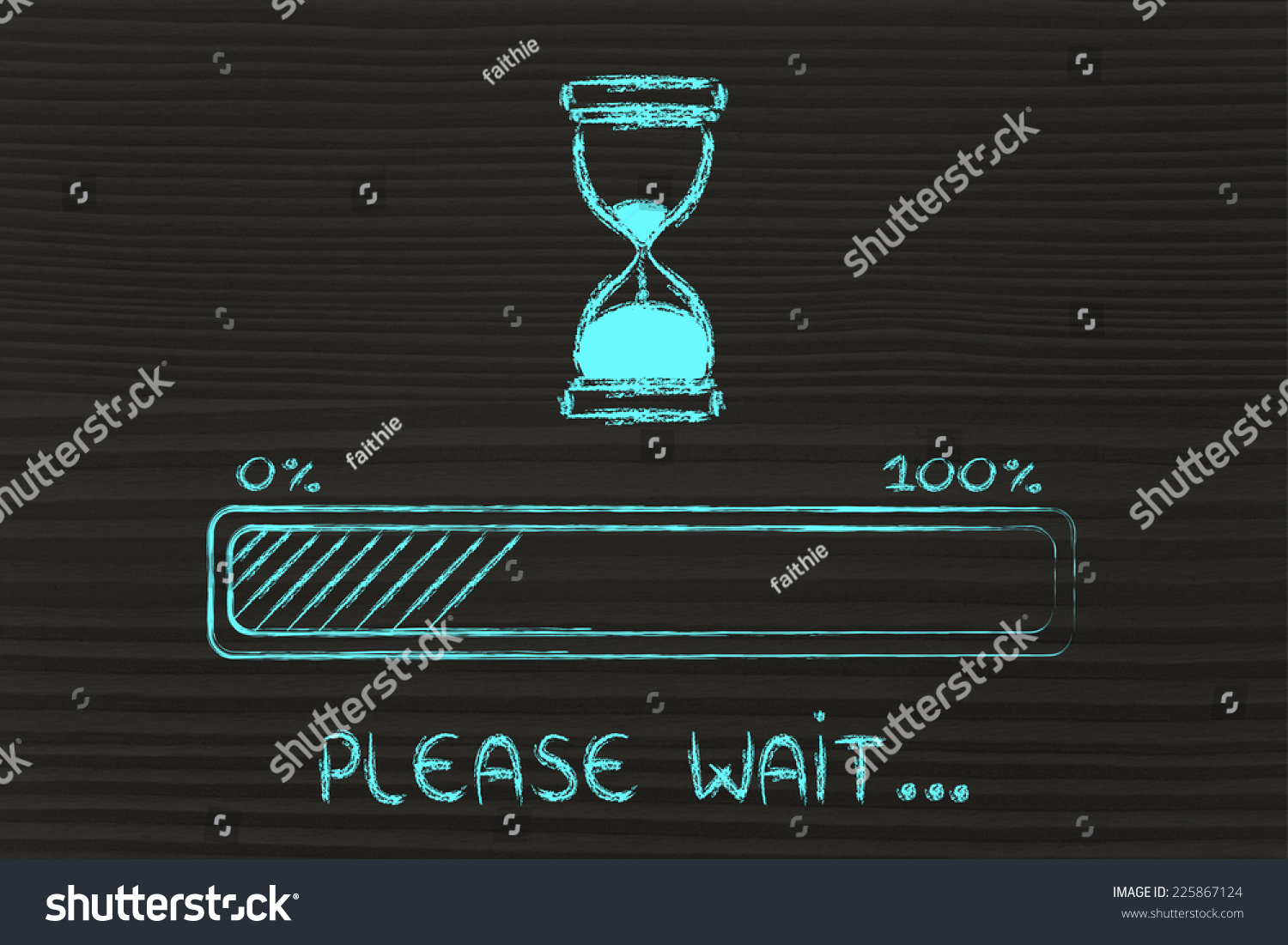 Hourglass Design Progress Bar Loading Pc 스톡 일러스트 225867124 | Shutterstock