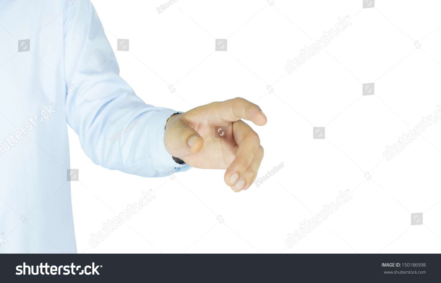 Human Hand Point Something Isolate Stock Photo 150186998 | Shutterstock