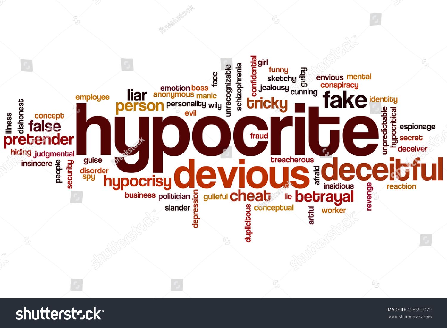 Hypocrite Word Cloud Concept Stock Illustration 498399079 | Shutterstock