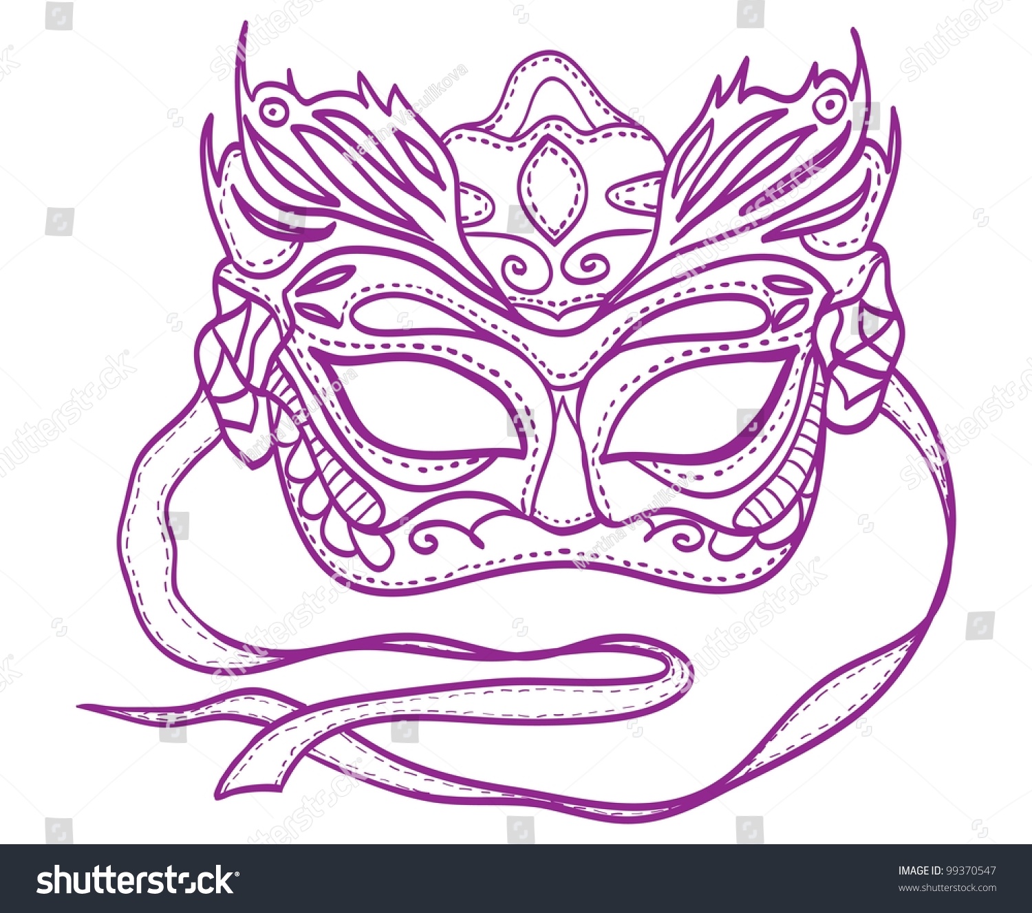 Illustration Carnival Mask Drawing Stock Illustration 99370547 ... Illustration Carnival Mask Drawing Stock Illustration 99370547 ...