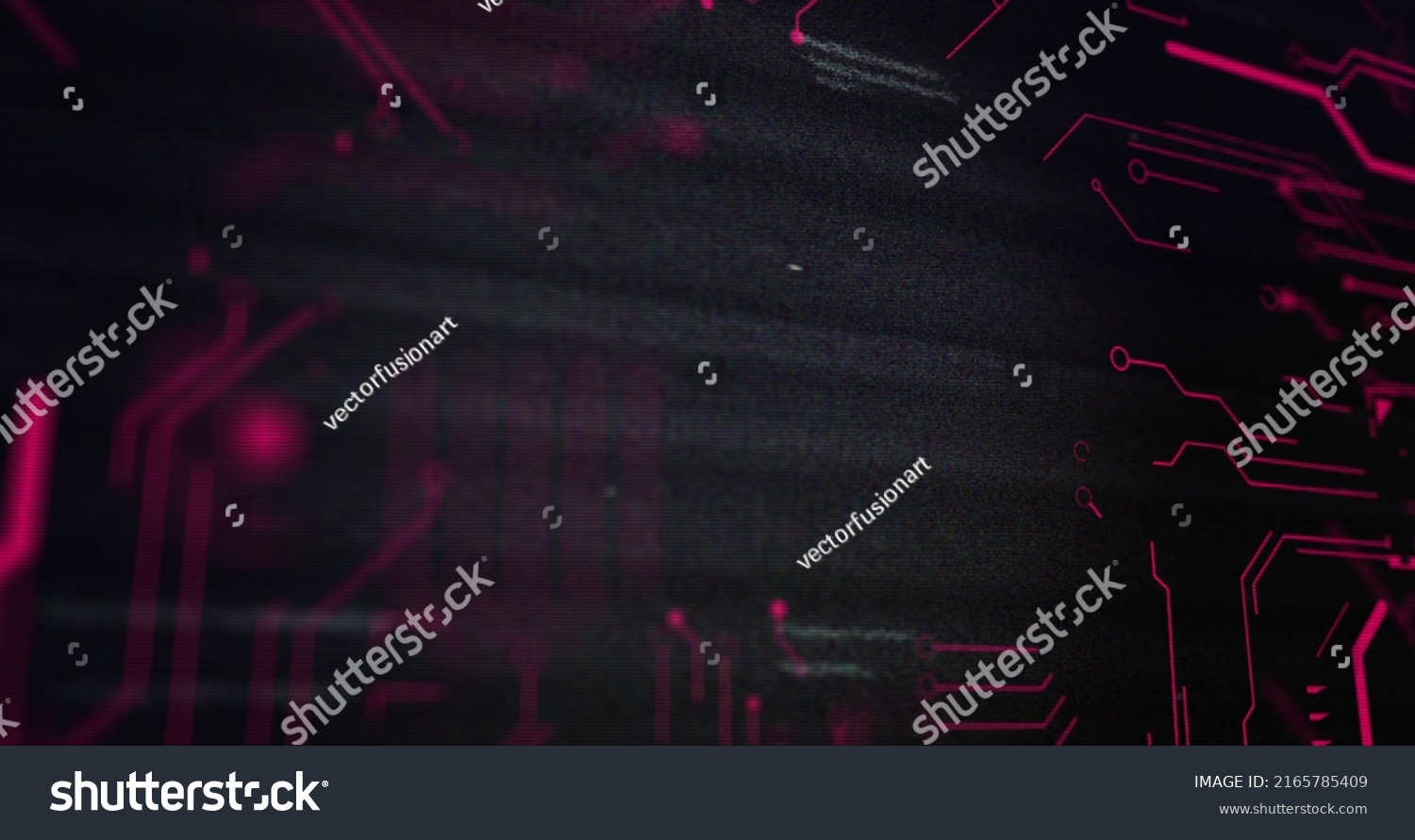 Image Data Processing Red Integrated Circuit Stock Illustration ...