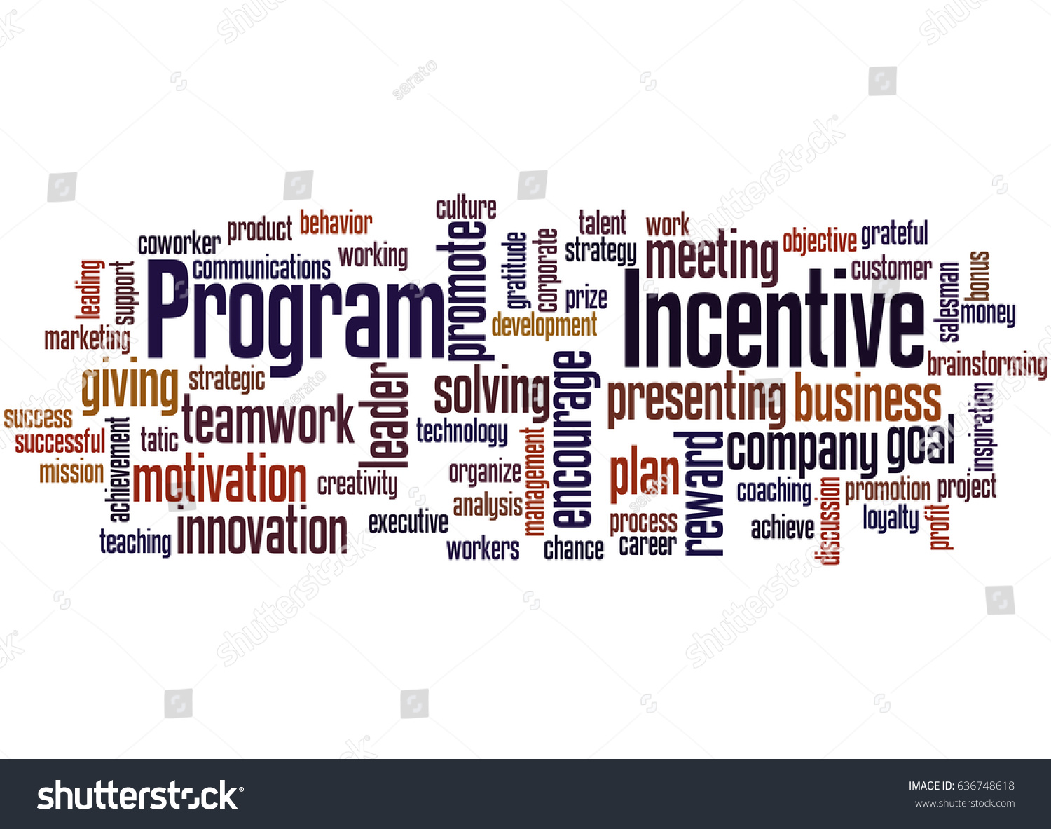 Incentive Program Word Cloud Concept On Stock Illustration 636748618 ...