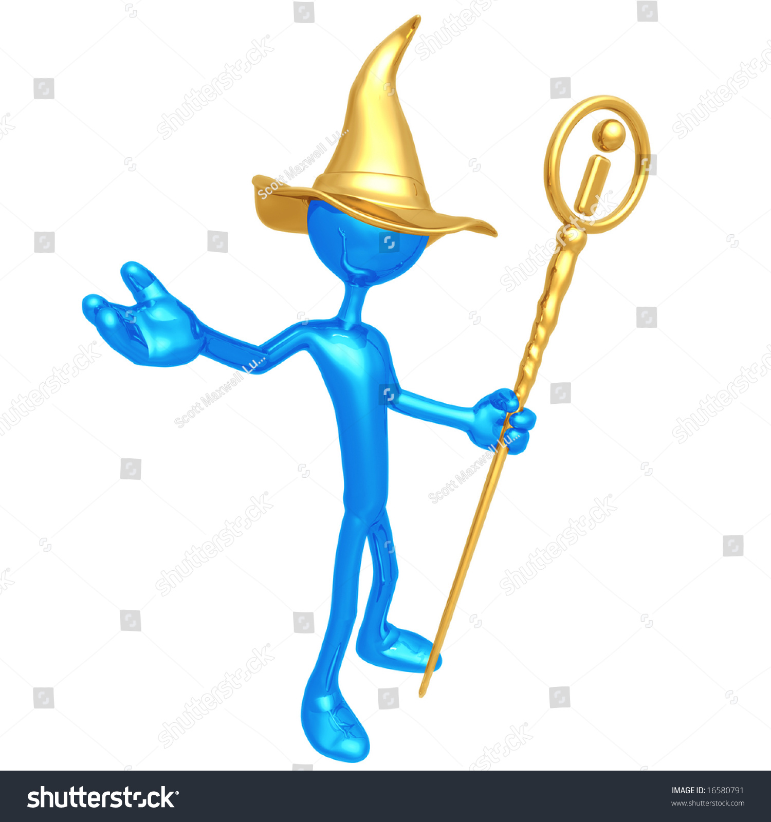 Information Wizard Stock Illustration 16580791