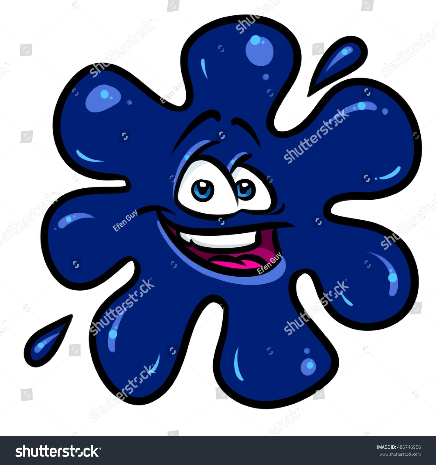 Ink Blot Cartoon Illustration Isolated Image Stock Illustration ... Ink Blot Cartoon Illustration Isolated Image Stock Illustration ...