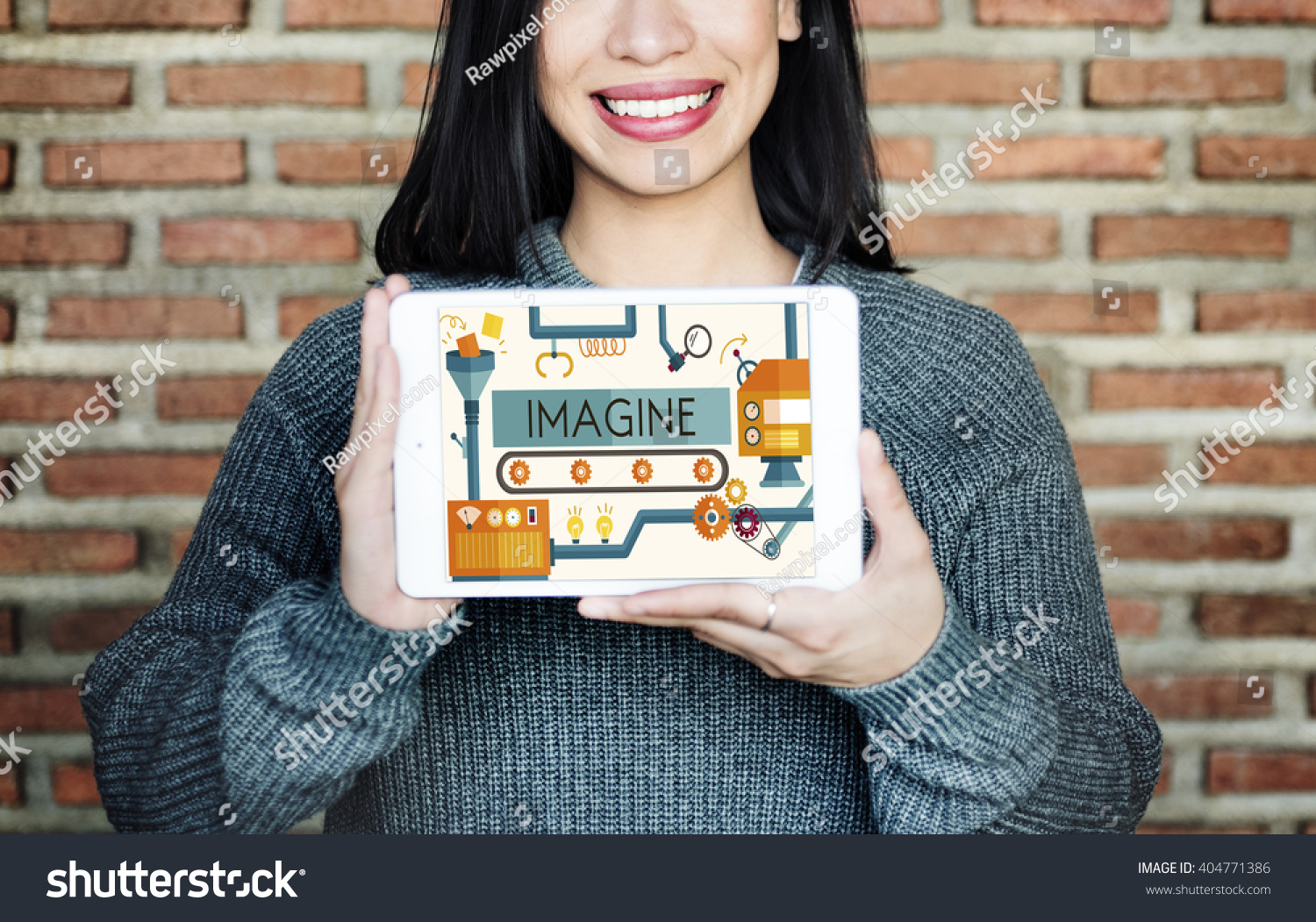 Innovation Ideas Imagine Processing System Concept Stock Photo ...