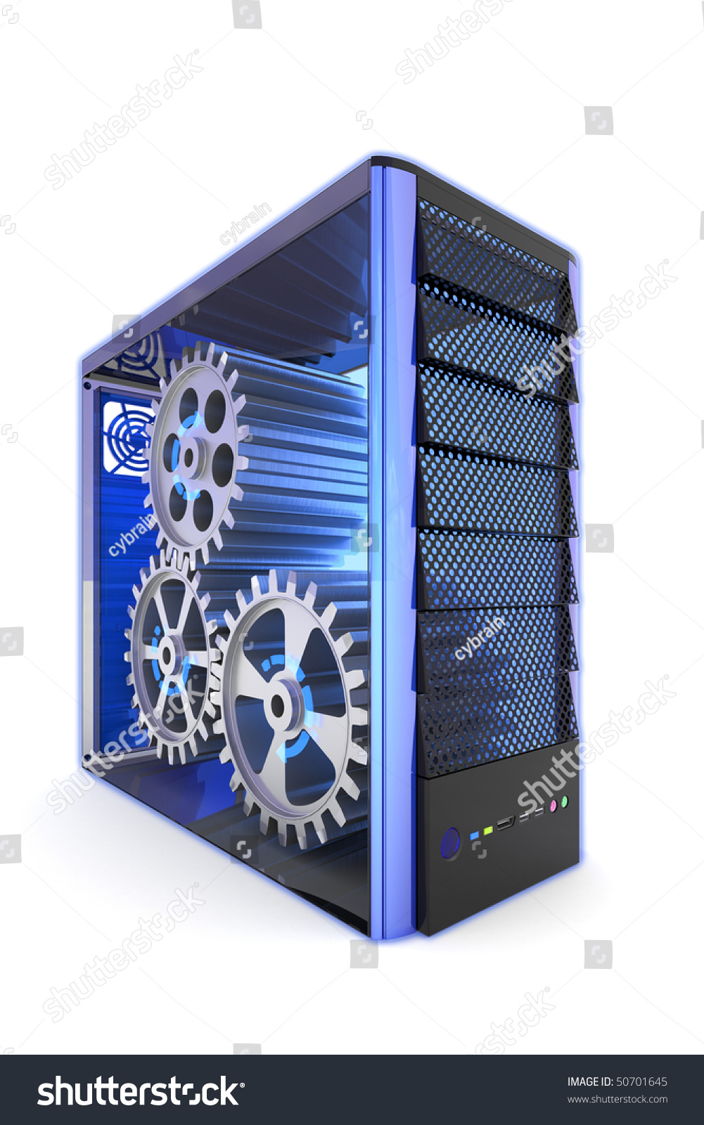 Inside Computer. Hi-Res Digitally Generated Image. Stock Photo 50701645 ...