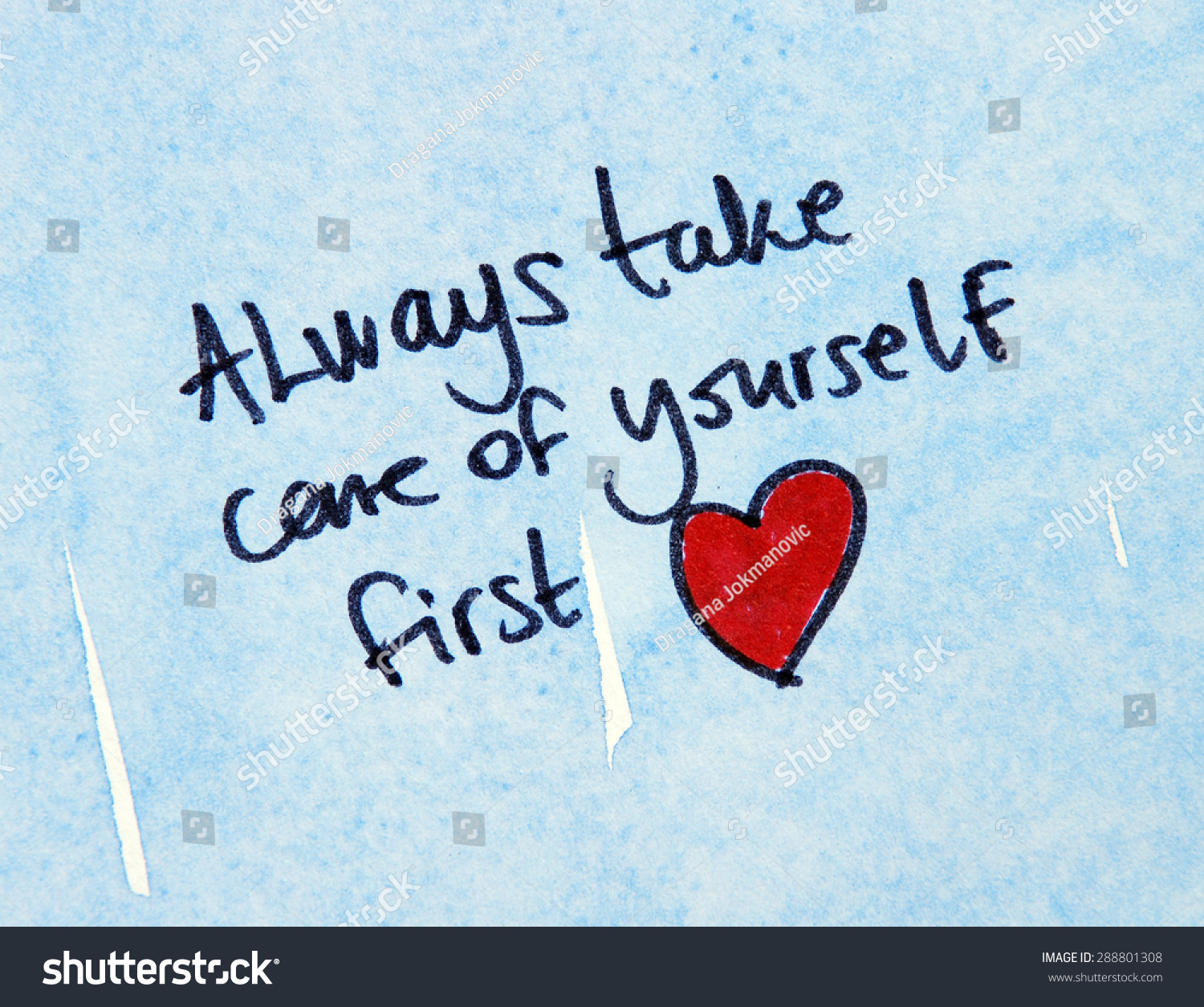 Inspirational Message Always Take Care Yourself Stock Illustration ... Inspirational Message Always Take Care Yourself Stock Illustration ...