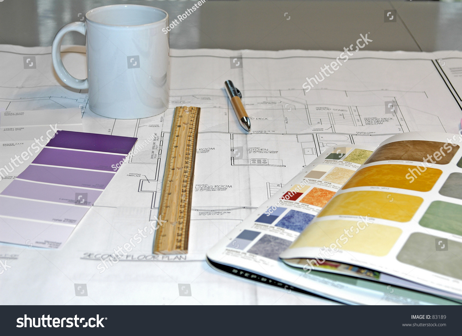 Interior Design Drafting Items Stock Photo 83189 | Shutterstock