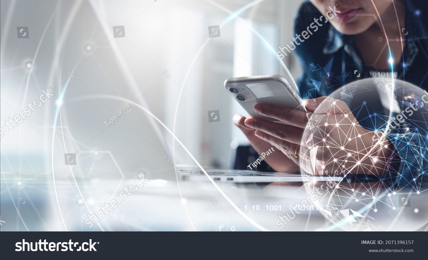 Internet Network Technology Digital Software Development Stock Photo ...