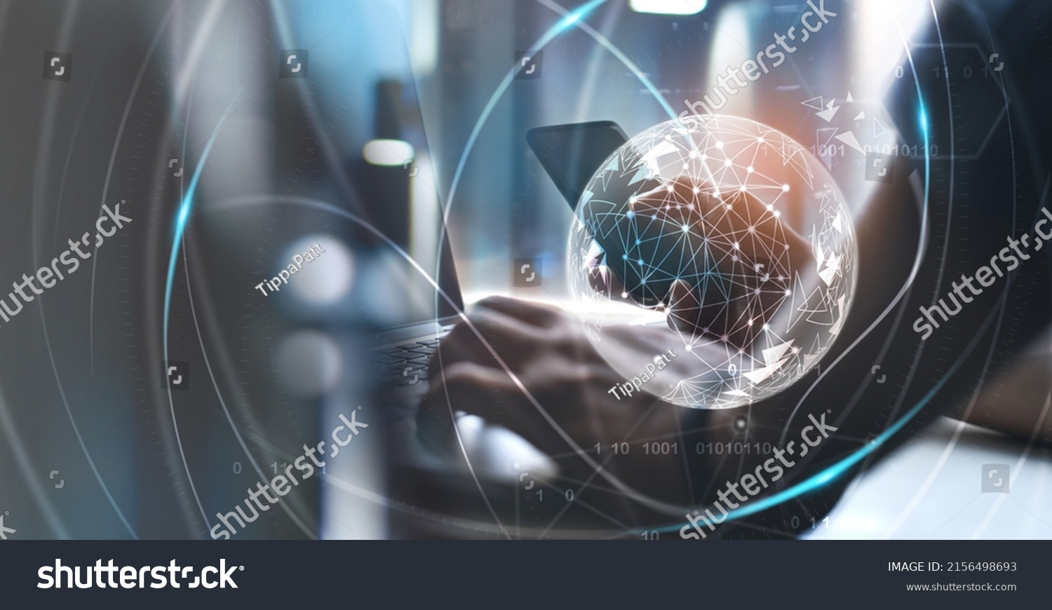 Internet Network Technology Digital Software Development Stock Photo ...