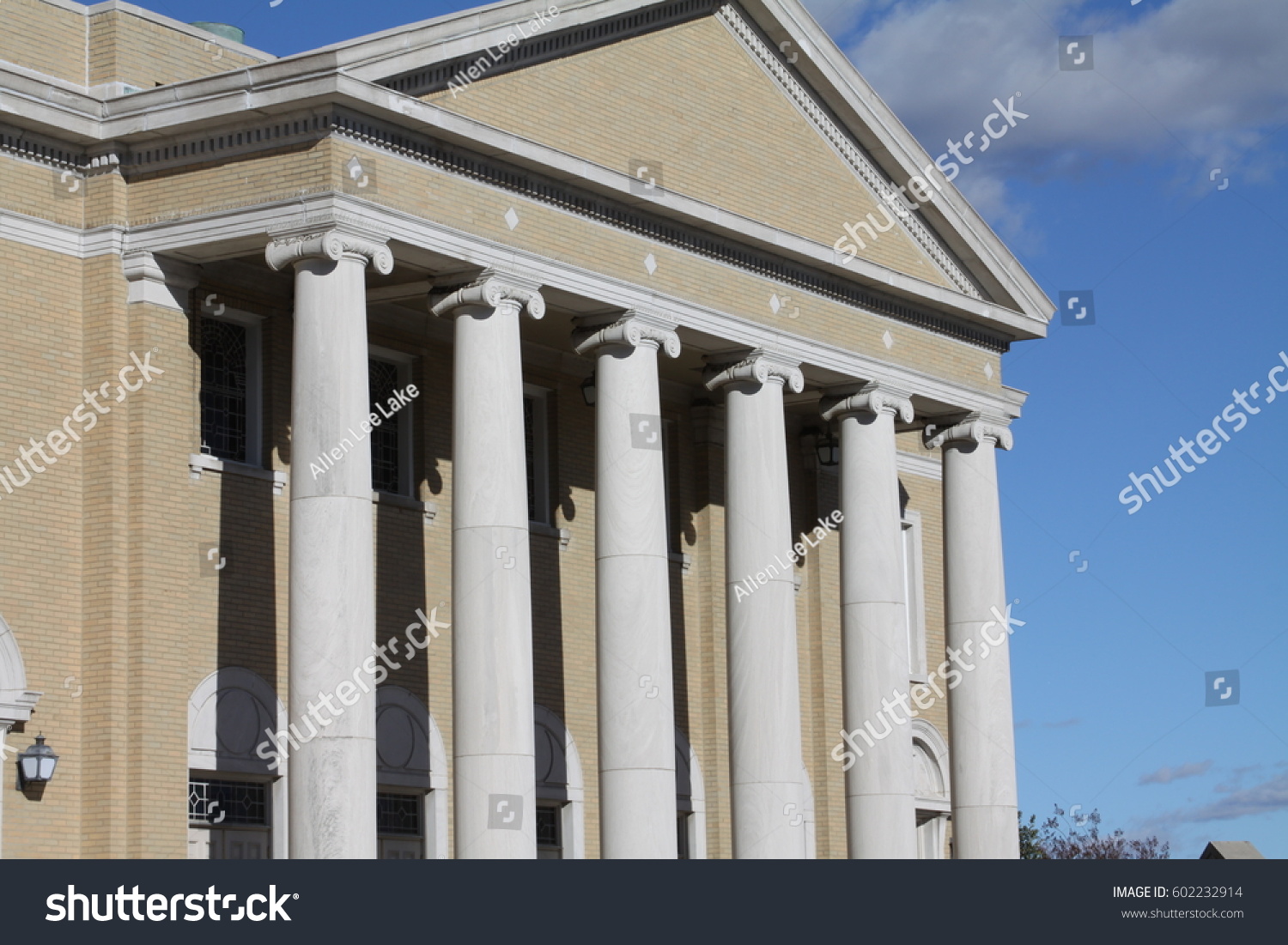 Ionic Building Columns Stock Photo (Edit Now) 602232914 - Shutterstock